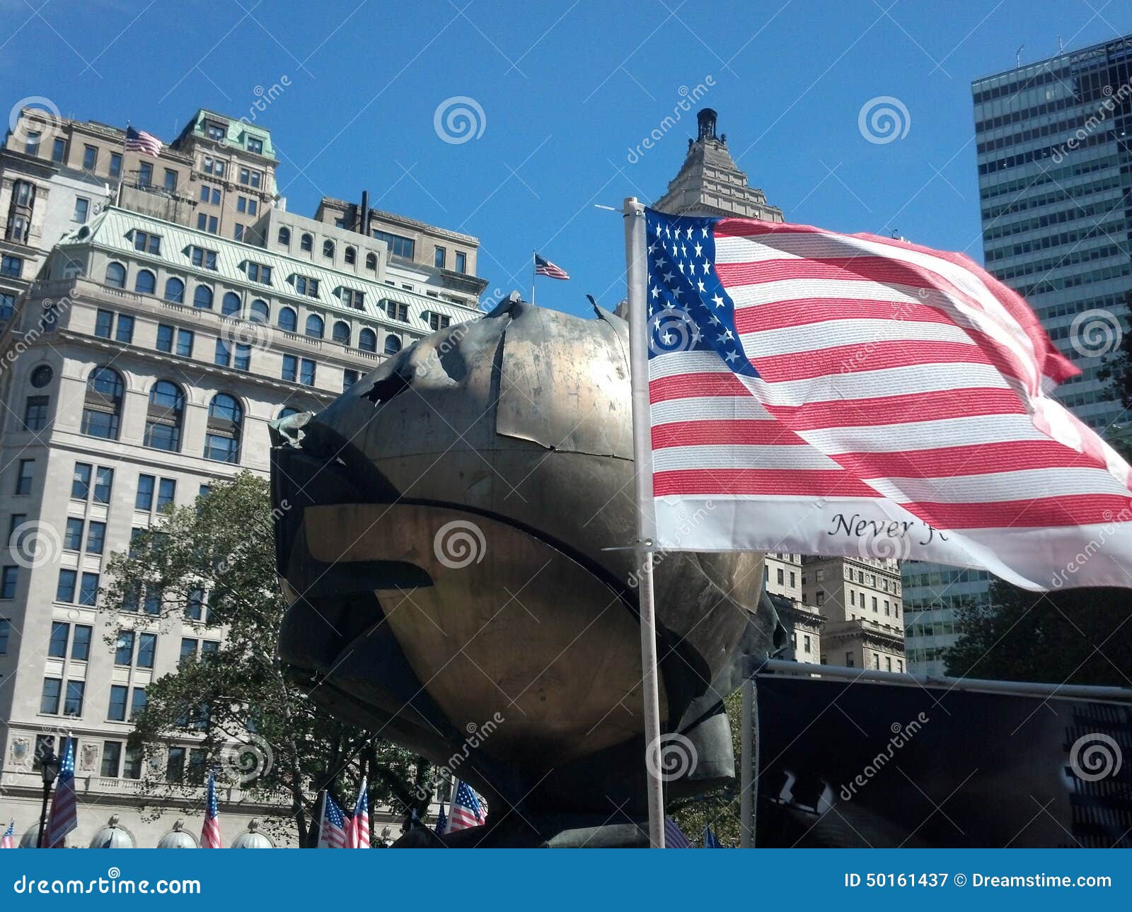 Ball from wtc survived stock image. Image of freedom - 50161437