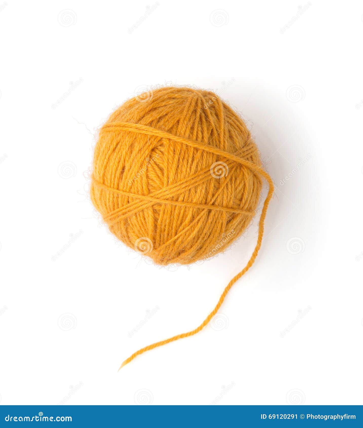 A Ball of Yellow Wool stock image. Image of backdrop - 69120291