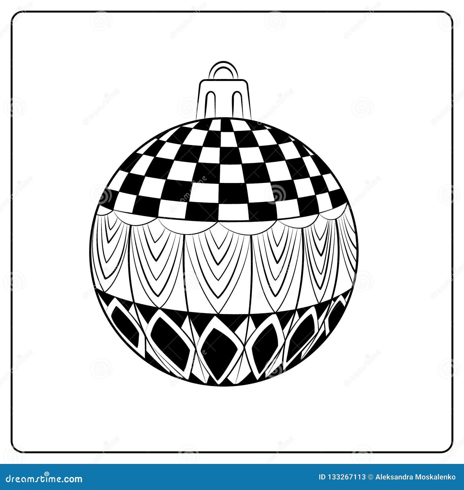 Ball_zentangle_001 stock vector. Illustration of doodle - 133267113