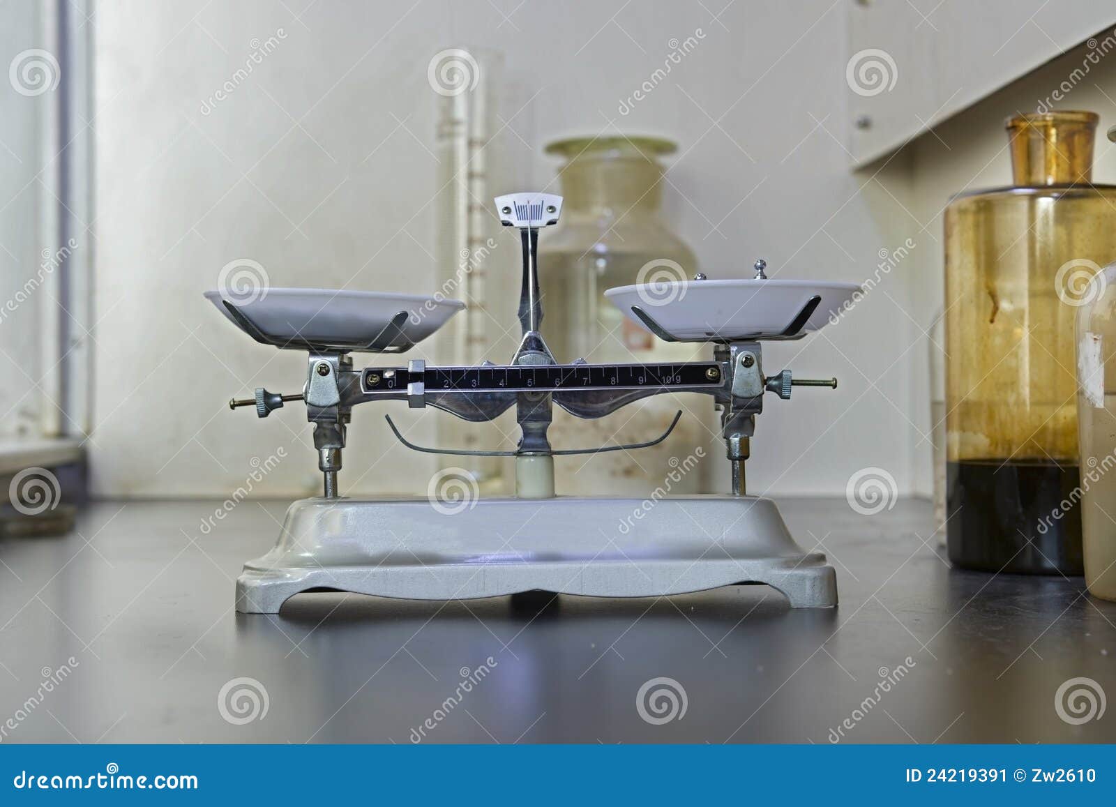 A ballance in laboratory stock image. Image of bottle - 24219391