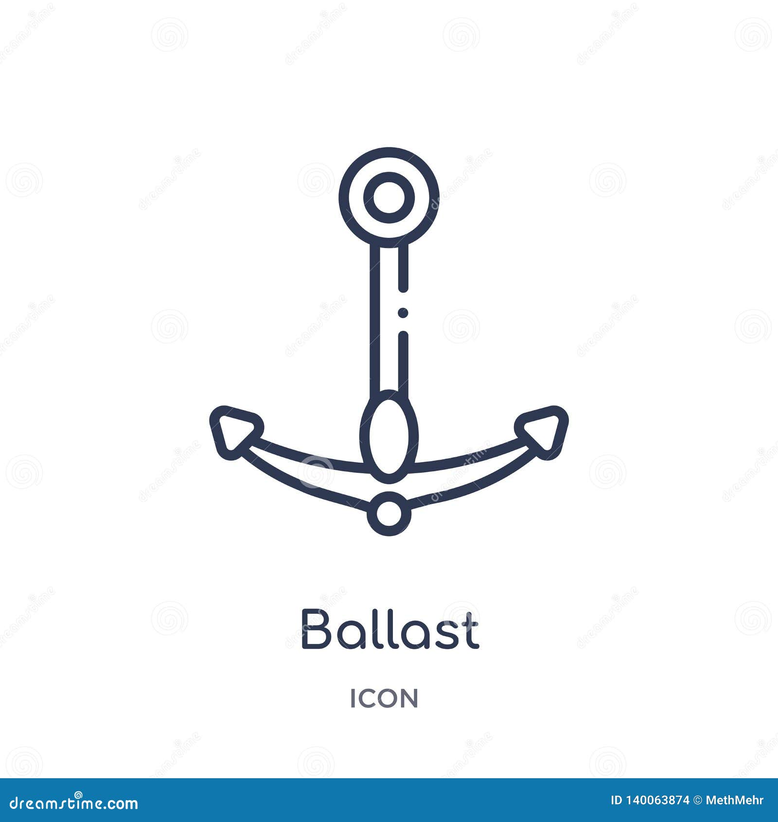 Ballast Icon. Trendy Flat Vector Ballast Icon On White Background From ...
