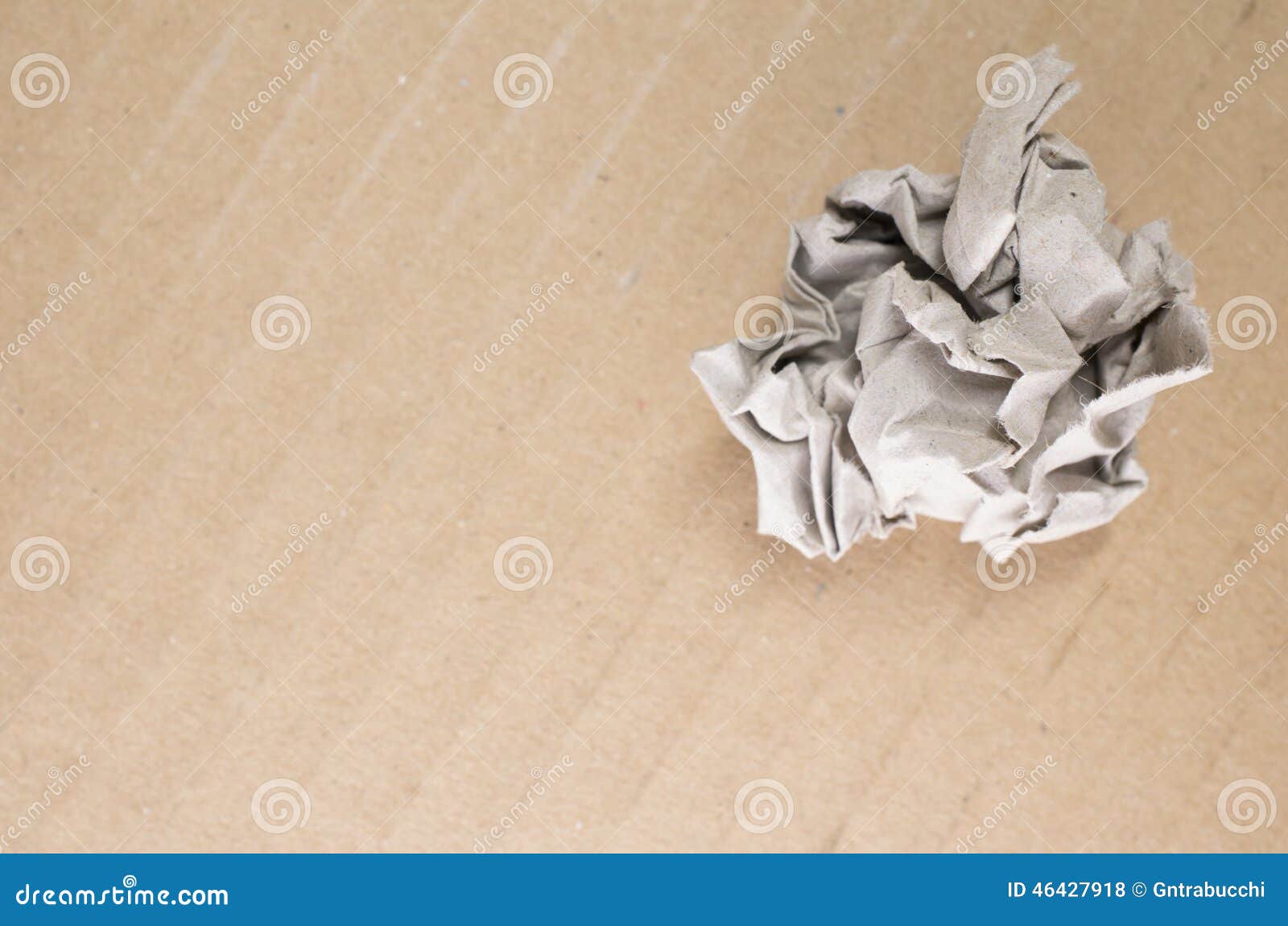 Balled up recycled paper stock photo. Image of paperboard - 46427918