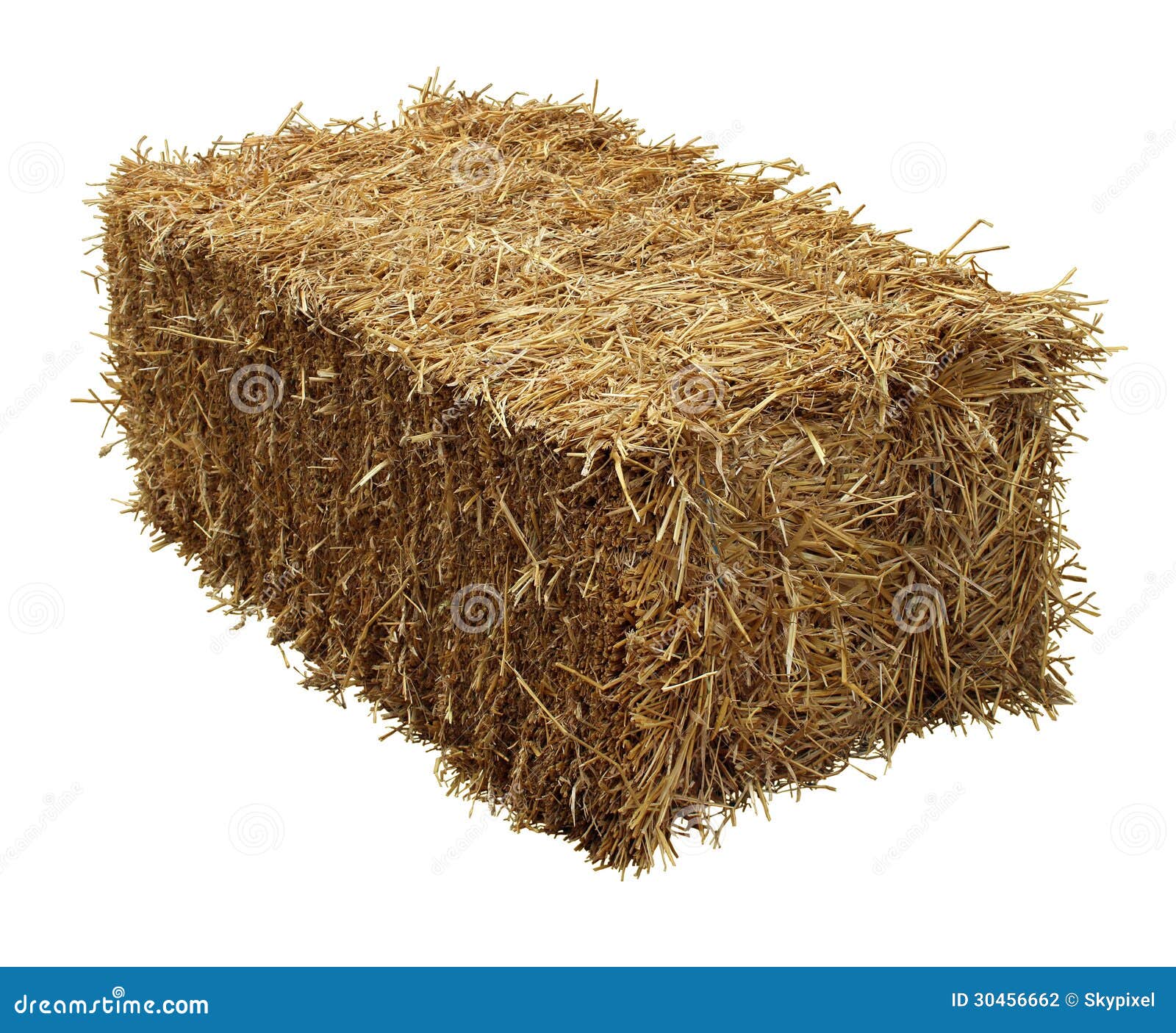 Ballen Heu stockfoto. Bild von getrennt, herbst, viertel - 30456662