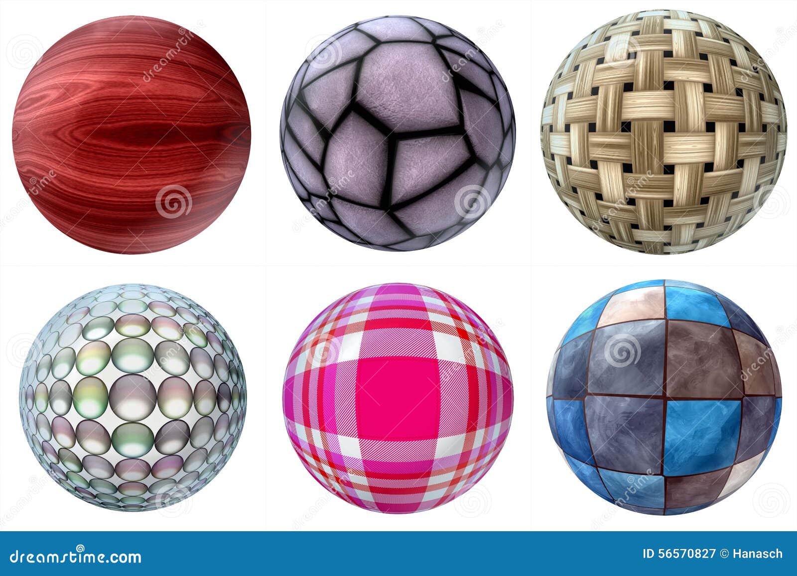 Ballen Van Verschillende Materialen Stock Illustratie - Illustration of ...