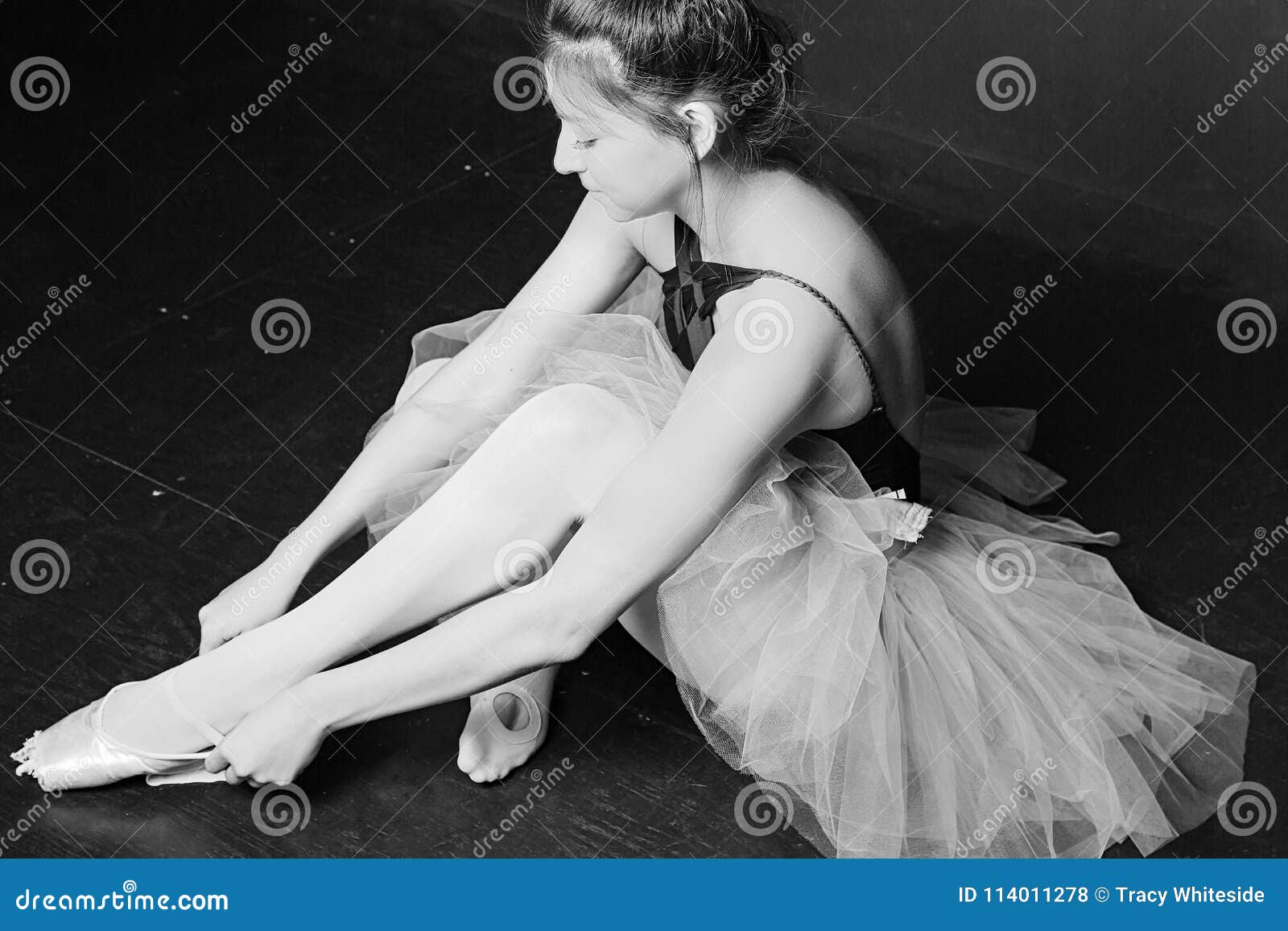 Ballerina Backstage Sitting Stock Photo - Image of classical, beautiful: 114011278