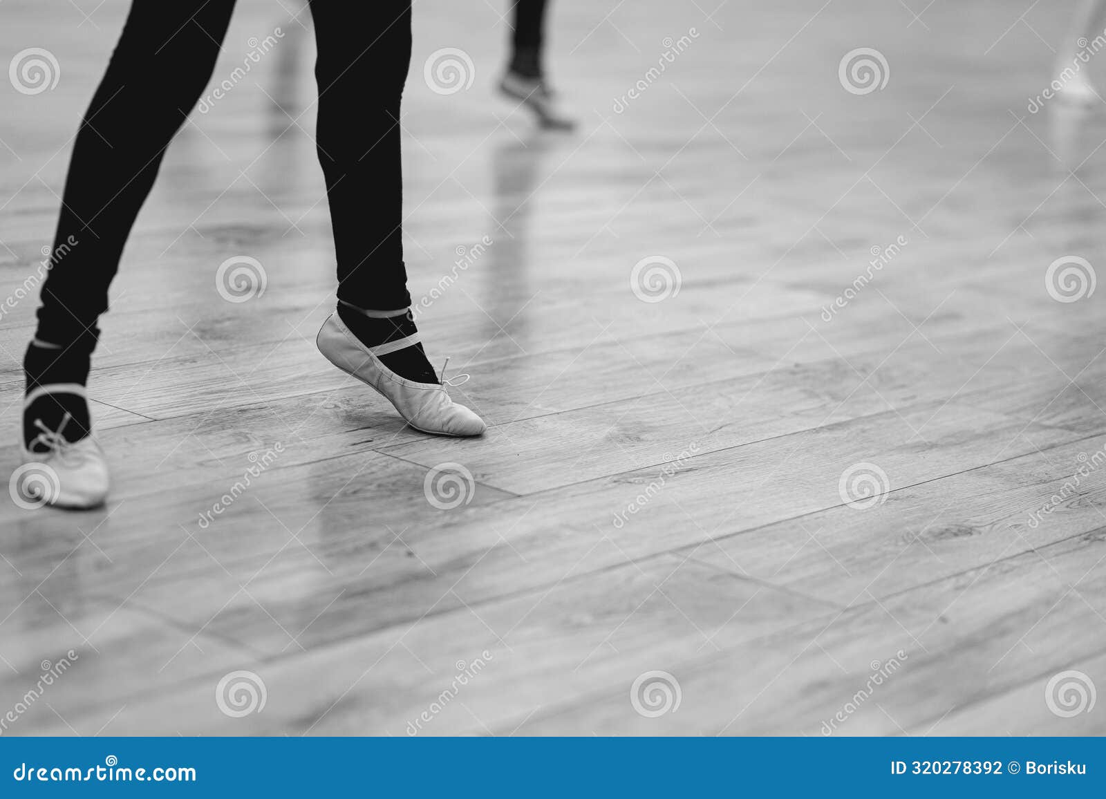 Ballerina Ballet Dancer Practicing Dance in a Studio Stock Photo ...