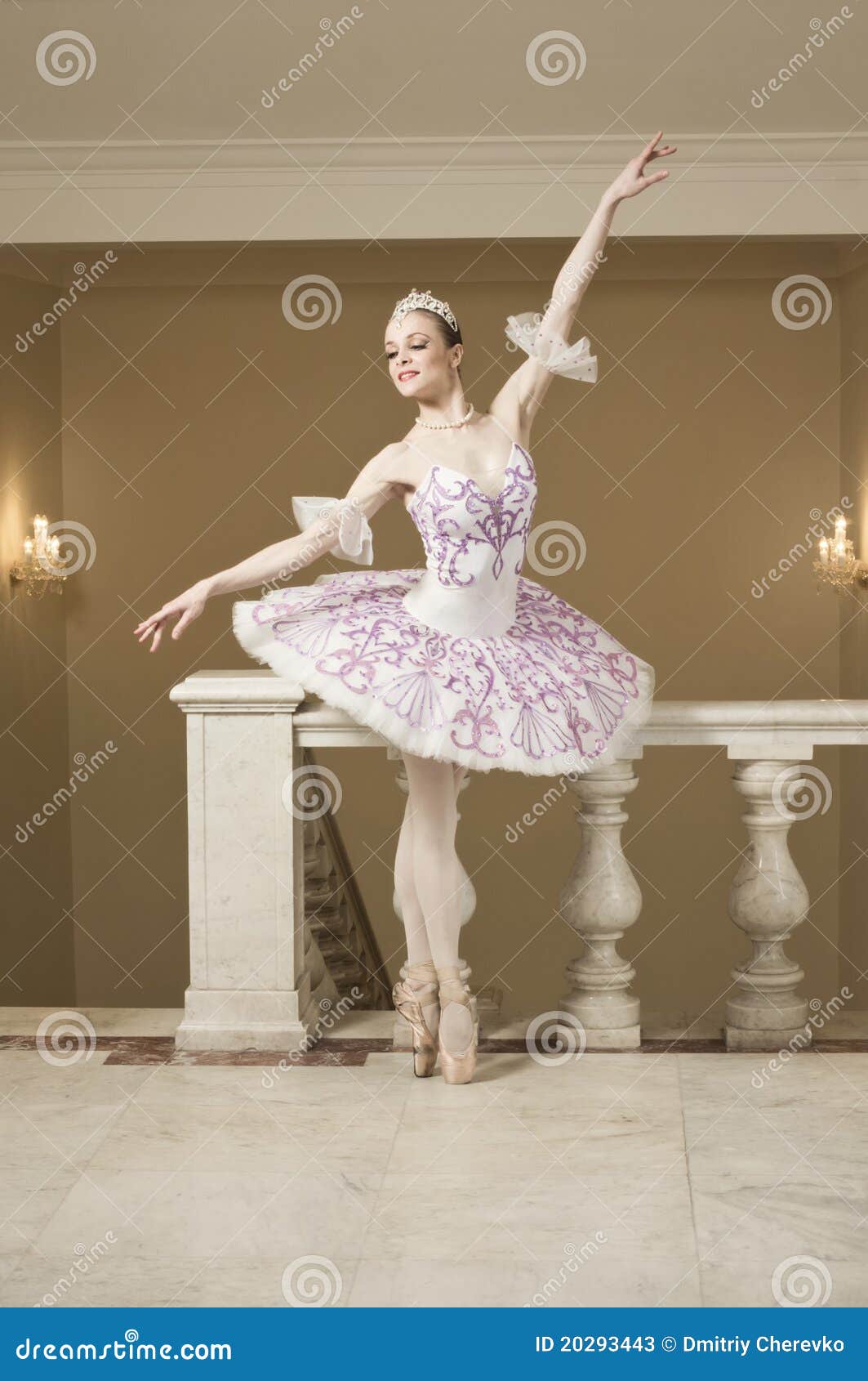 Ballerina in ballet pose stock image. Image of costume - 20293443