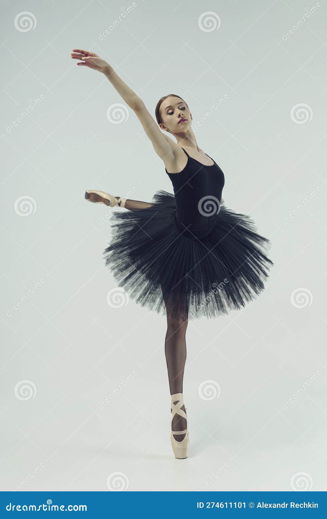 Dance In Motion. Studio Shot Of Flying, Jumping Dancer Or Gymnast ...