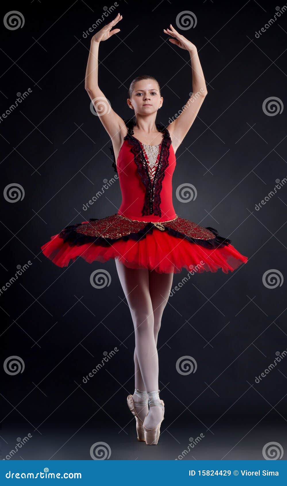 Ballerina is Dancing Gracefully Stock Image - Image of person ...
