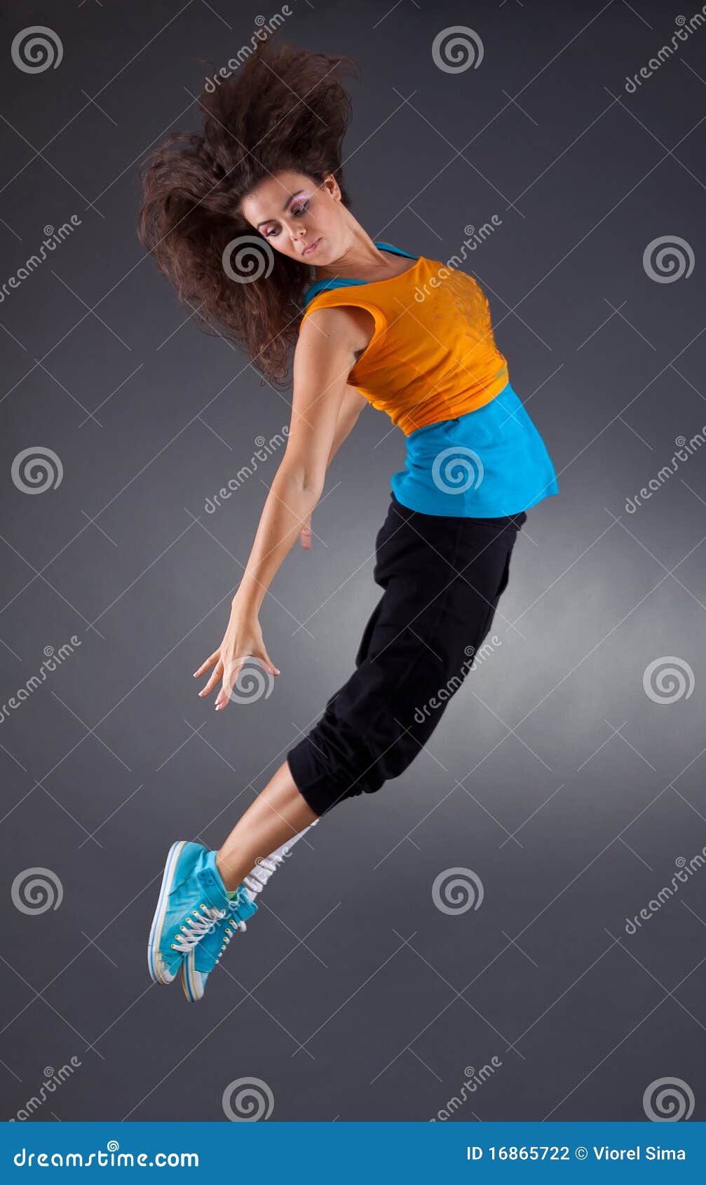 Ballerina is Dancing Gracefully Stock Photo - Image of female, fantasy ...