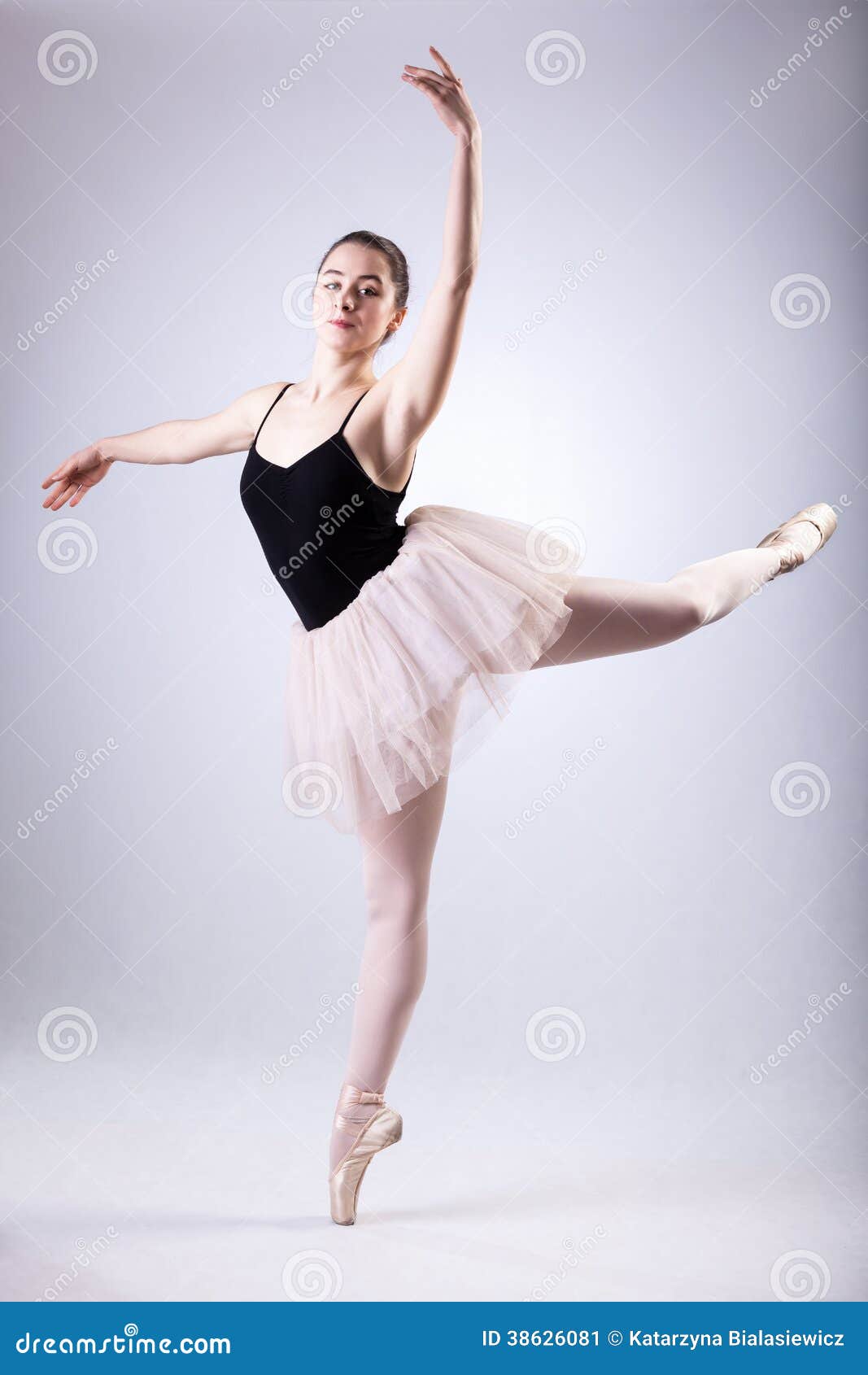 Ballerina doing arabesques stock image. Image of balance - 38626081