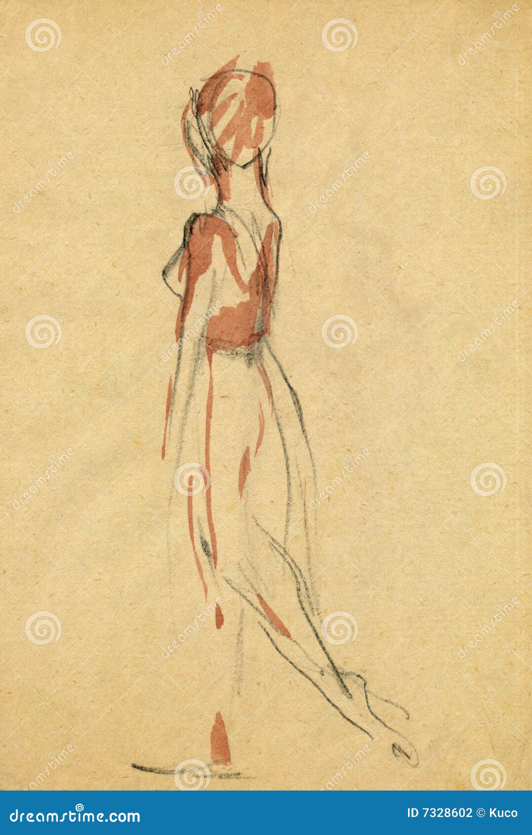 Ballerina Drawing, Illustration, Royalty-Free Cartoon | CartoonDealer ...