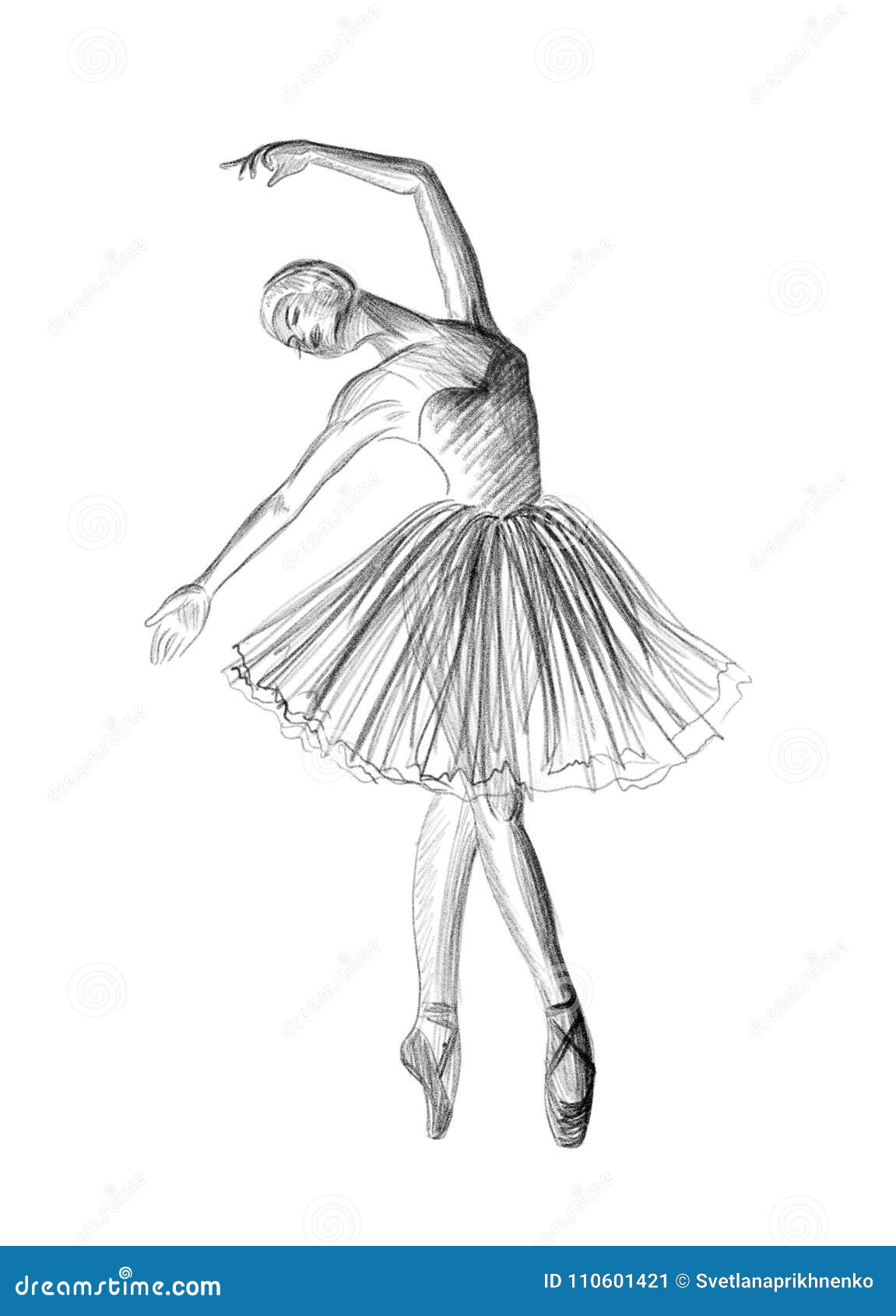 Ballerina Pencil Drawing
