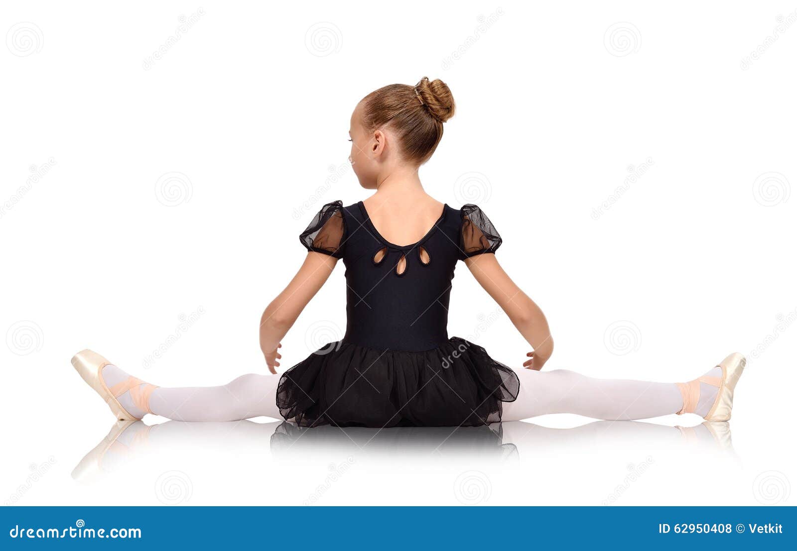 Ballerina Gesessen Auf Der Schnur Stockfoto - Bild von anmut, tänzer ...