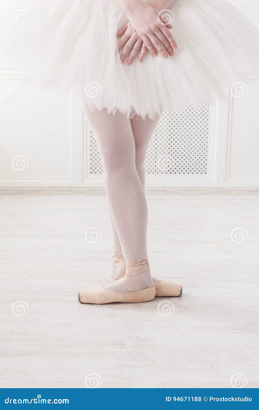 Ballerina Legs Closeup in Third Position Stock Photo - Image of ...