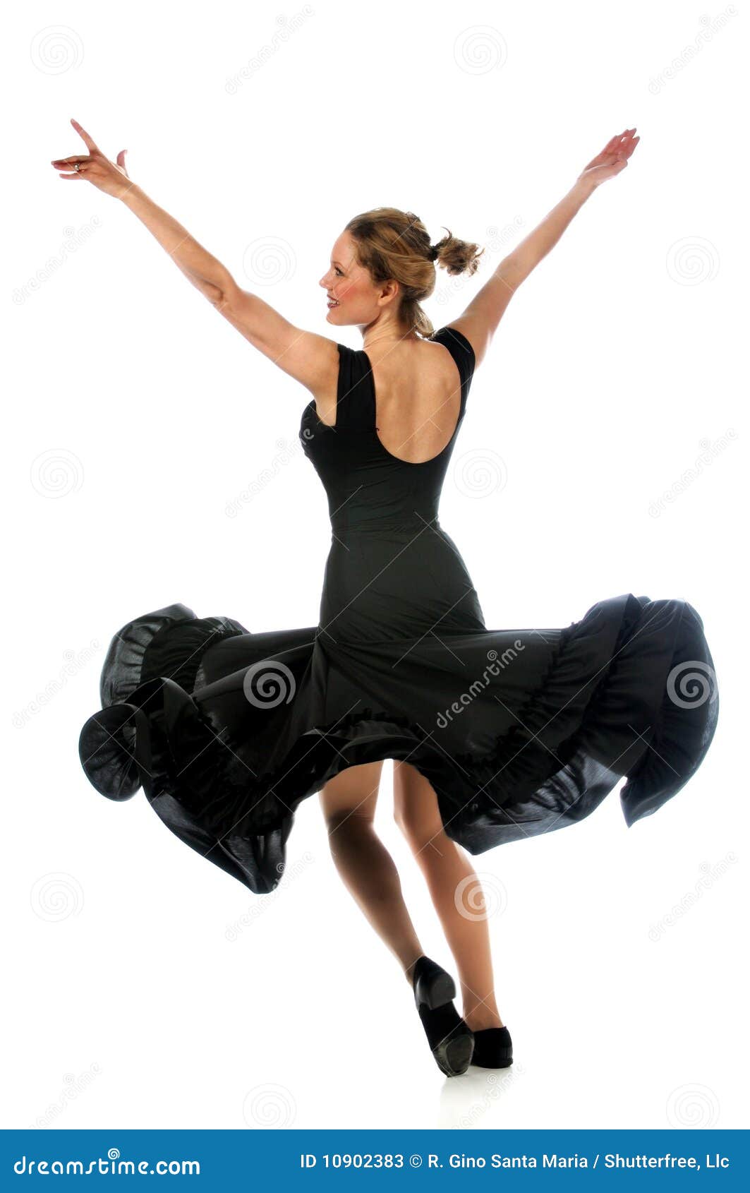 Ballerina Performing Twirl stock image. Image of movement - 10902383