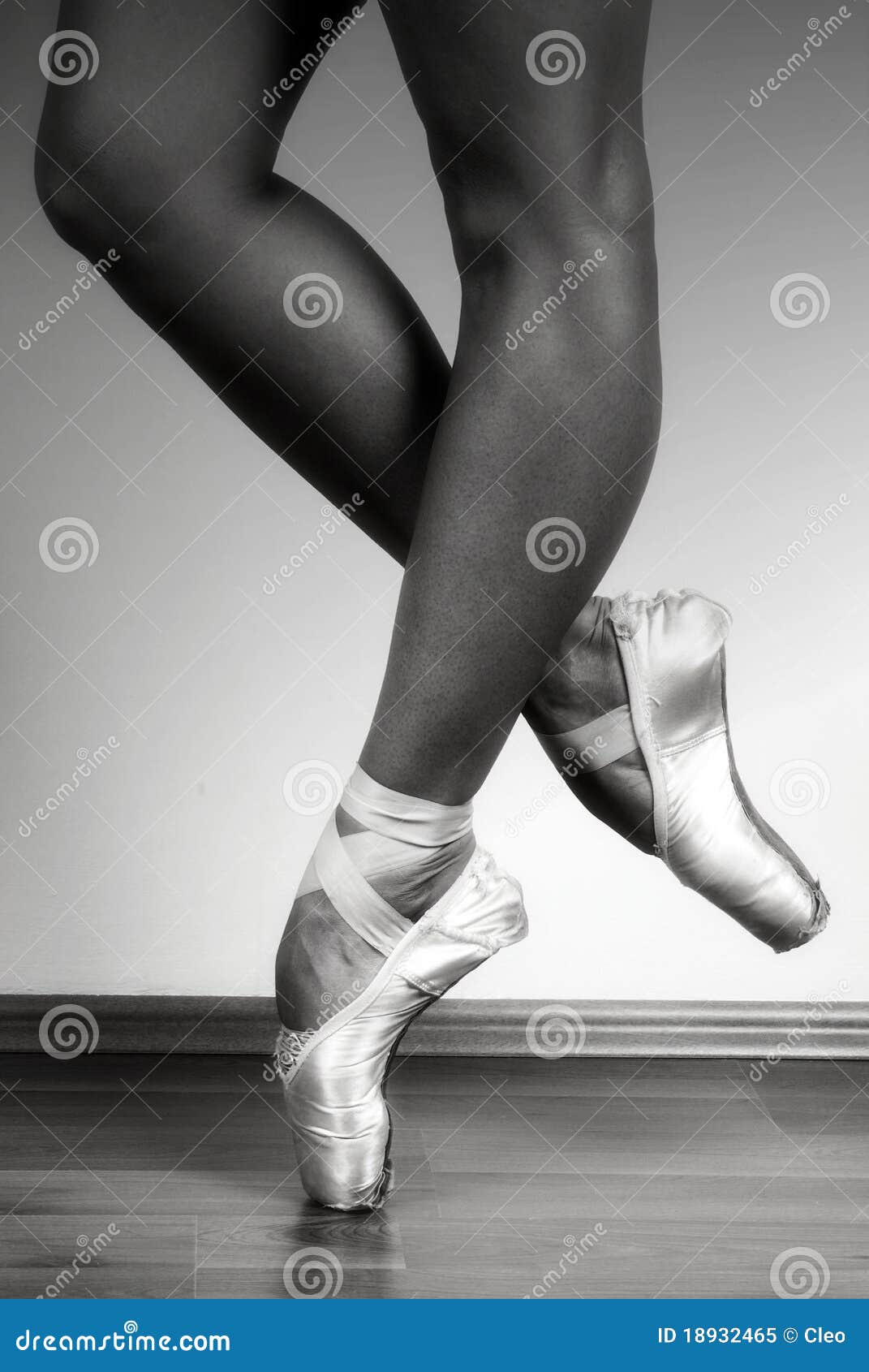 Ballerina on pointe stock image. Image of black, dancer - 18932465