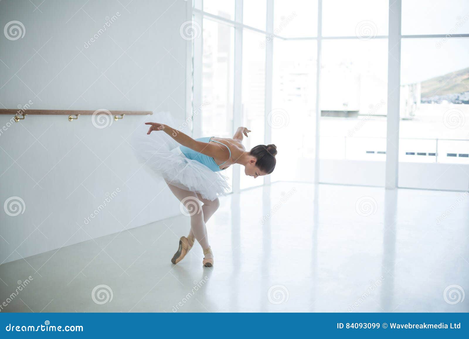Ballerina Practicing Ballet Dance Stock Image - Image of dance, dancing ...