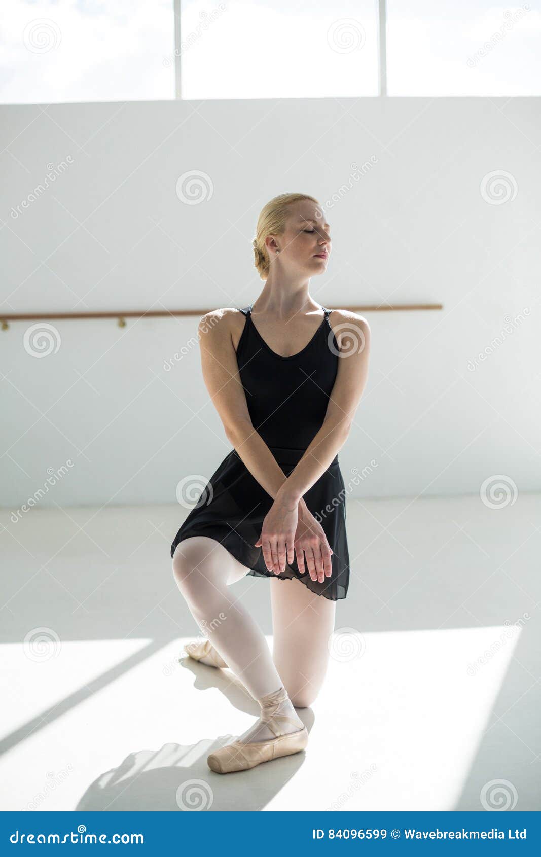 Ballerina Practicing Ballet Dance Stock Image - Image of holding ...