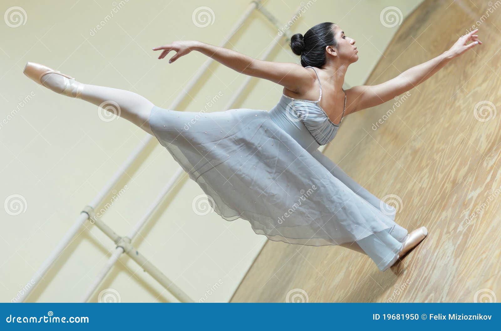 Ballerina Practicing in the Studio Stock Photo - Image of attractive ...