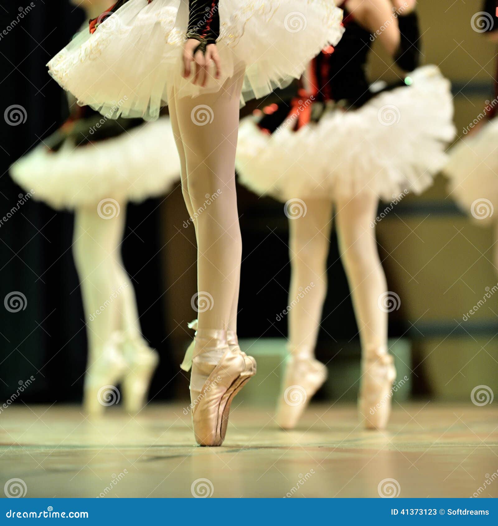 Ballerina S Feet Dancing on Pointe Stock Image - Image of human ...
