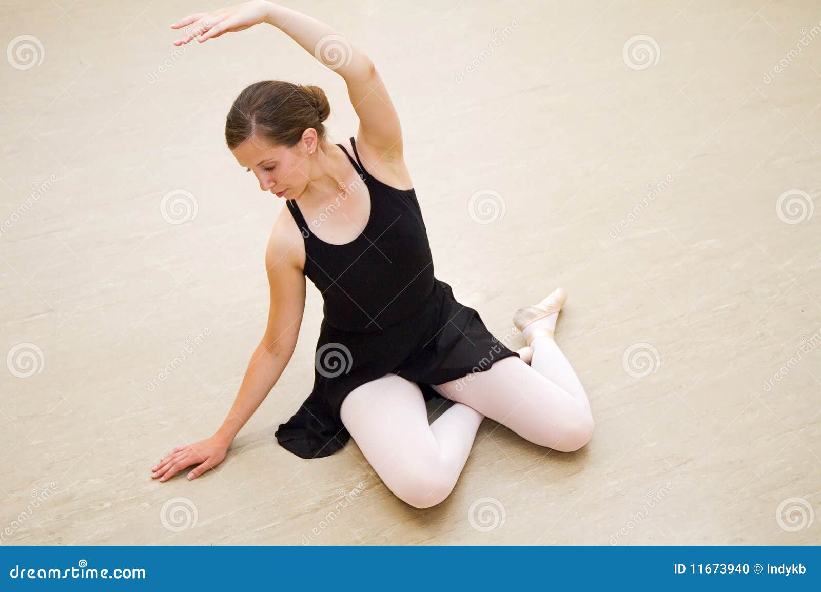 Ballerina sitting stock photo. Image of caucasian, young - 11673940