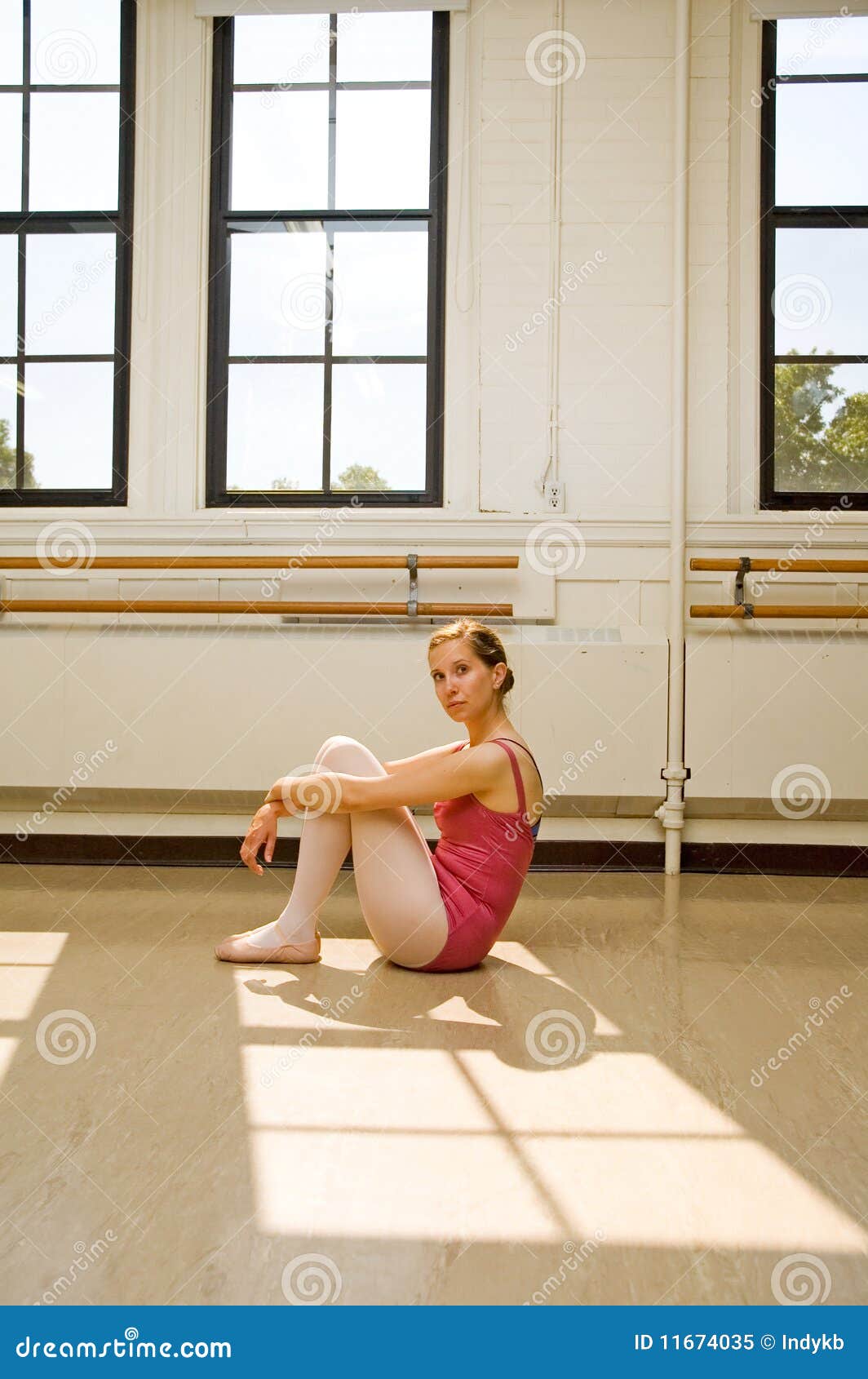 Ballerina sitting stock image. Image of caucasian, young - 11674035