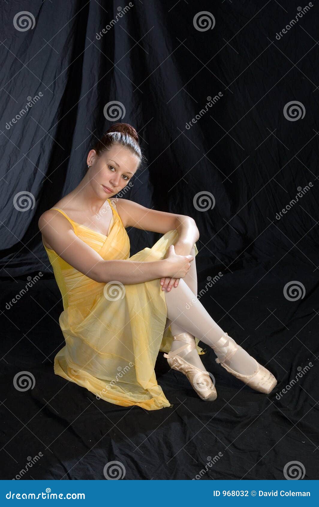 Ballerina Sitting stock photo. Image of girl, seated, pretty - 968032
