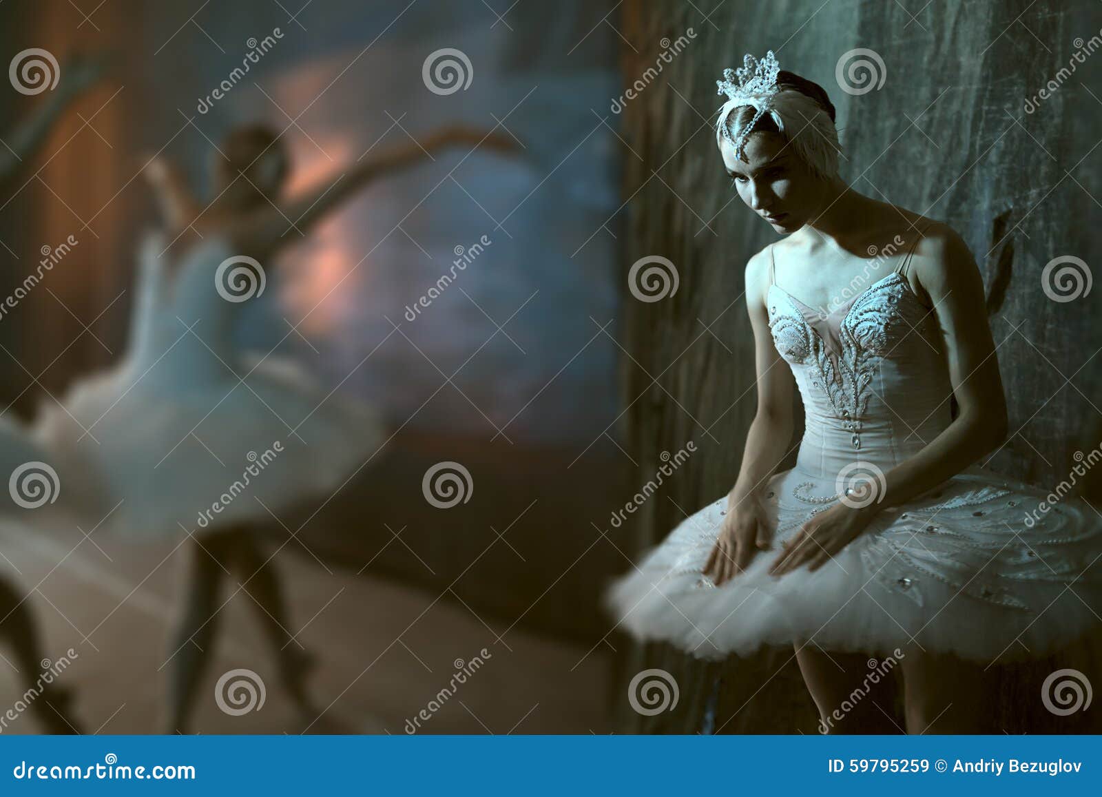 Ballerina Standing Backstage before Going on Stage Stock Image - Image ...