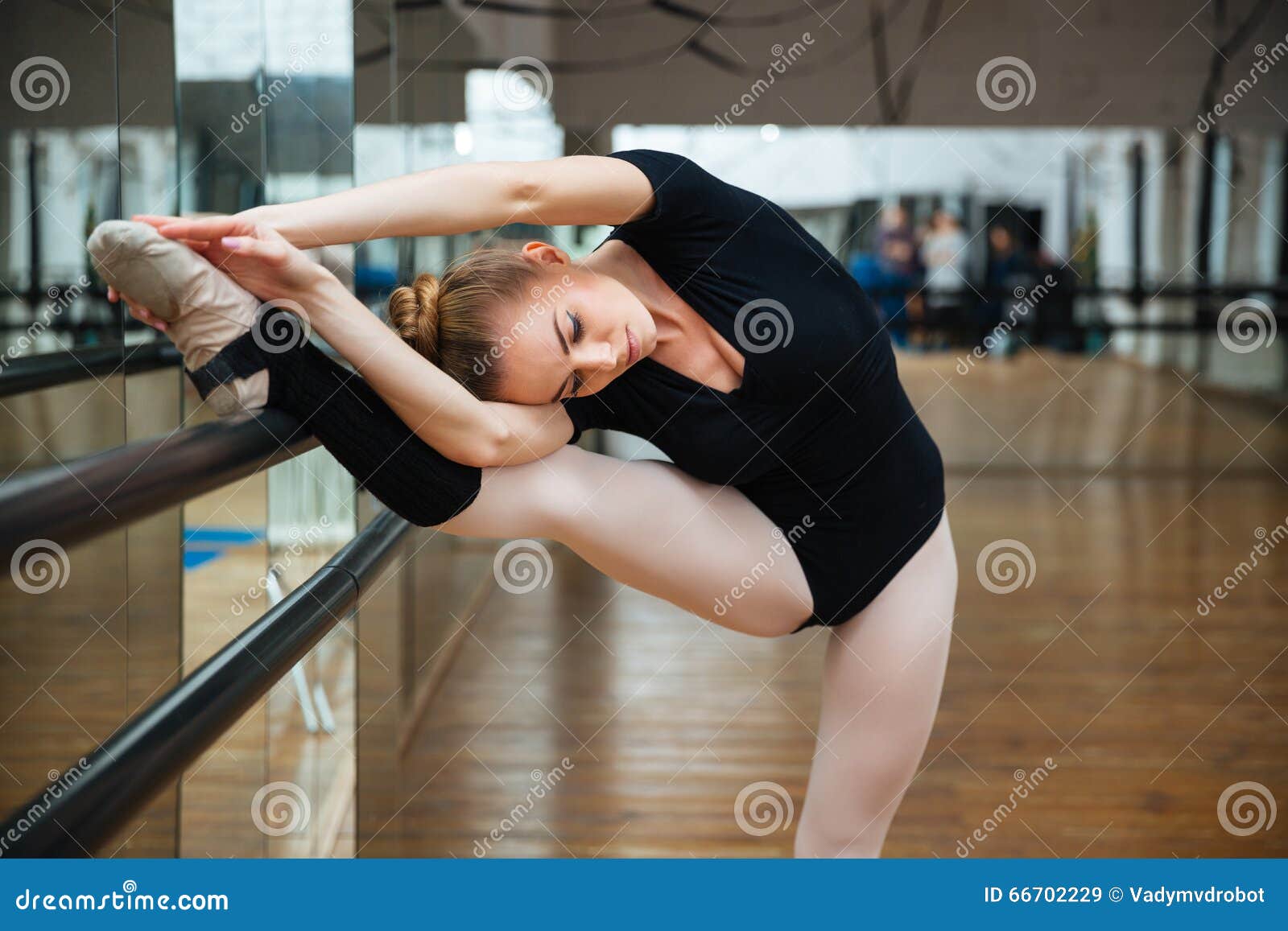 Ballerina warming up stock image. Image of performer - 66702229