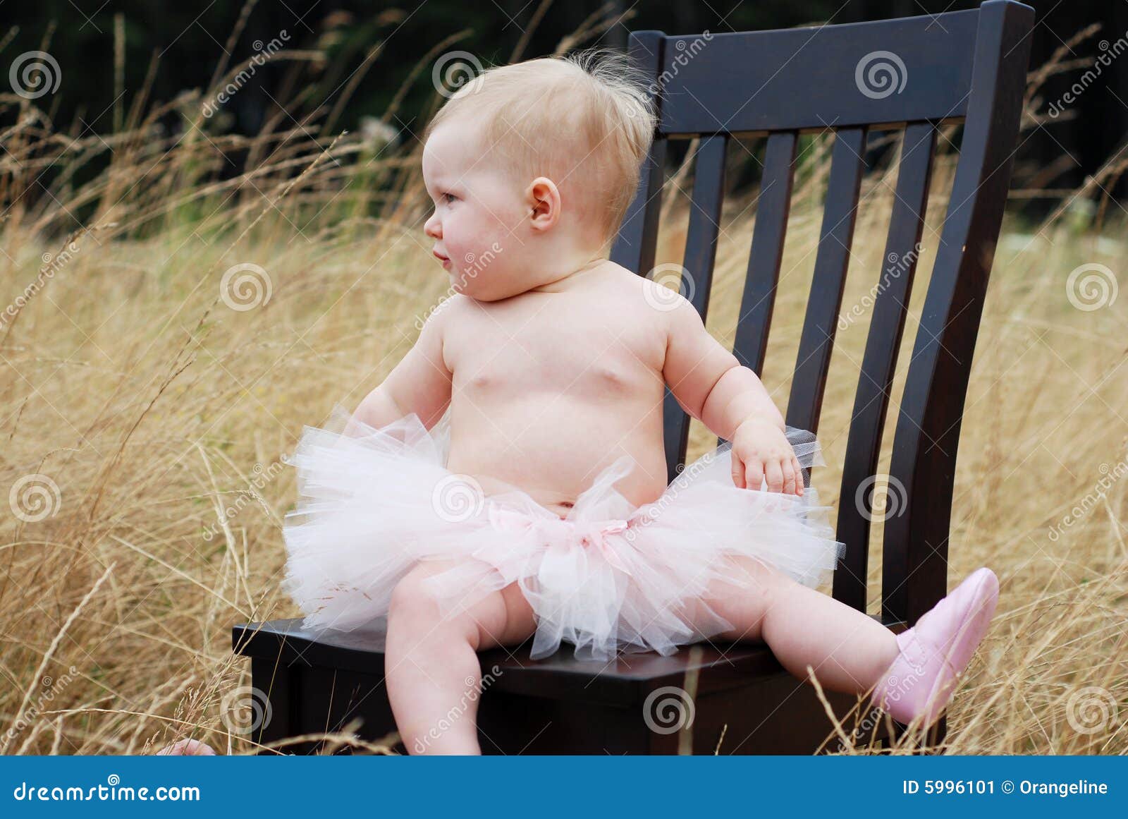 Ballet Baby in Chair - Horizontal Stock Image - Image of park, meadow ...