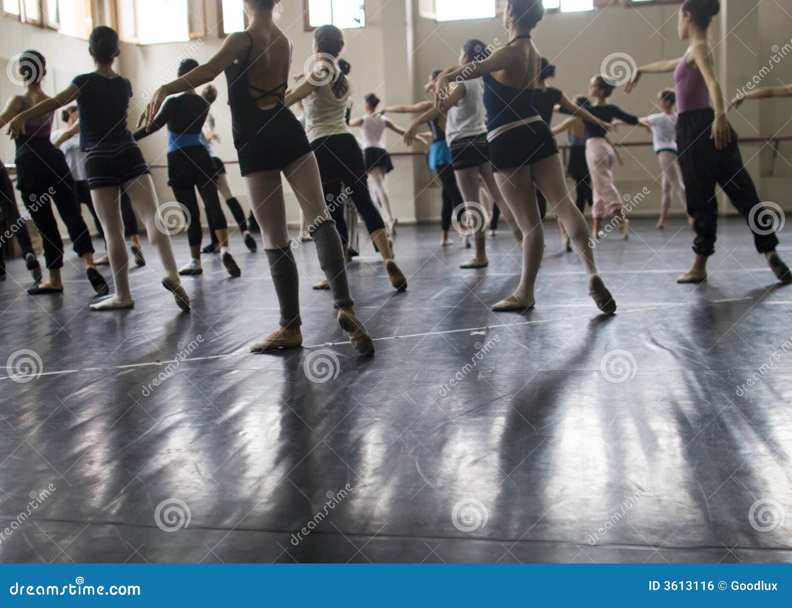 Ballet Class stock photo. Image of pointe, class, ballerina - 3613116