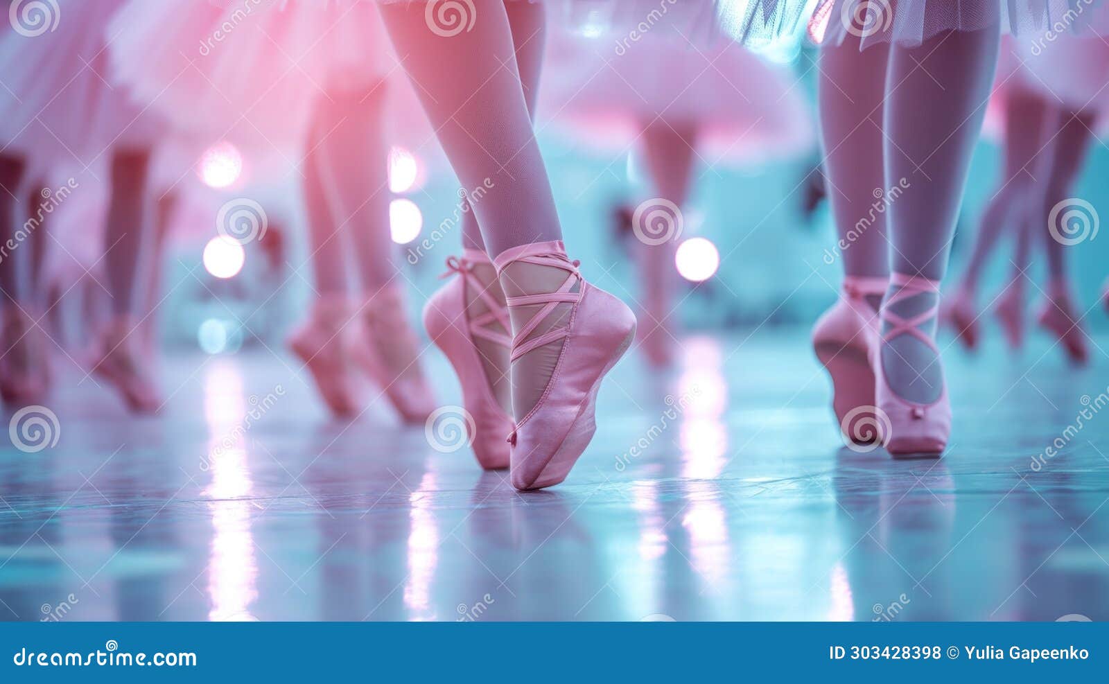 Ballet Class Advertisment Background with Copy Space Stock Photo ...