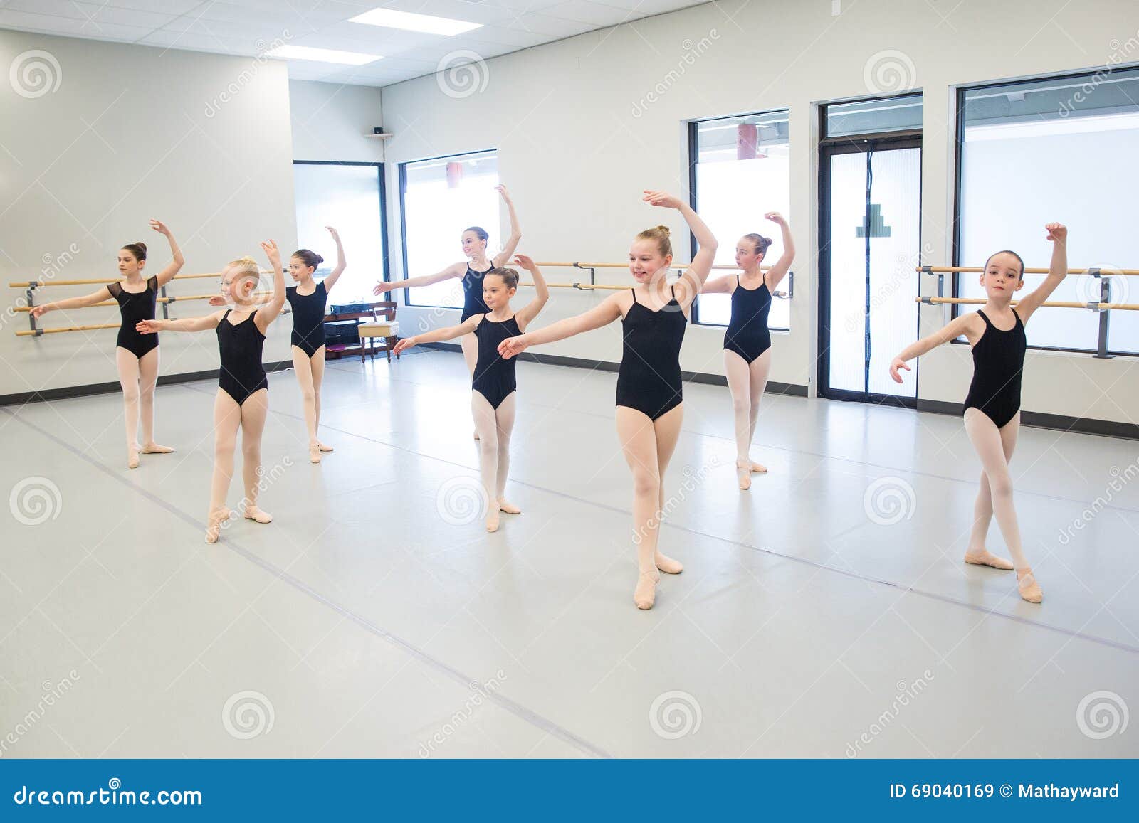Ballet Class for children stock image. Image of active - 69040169