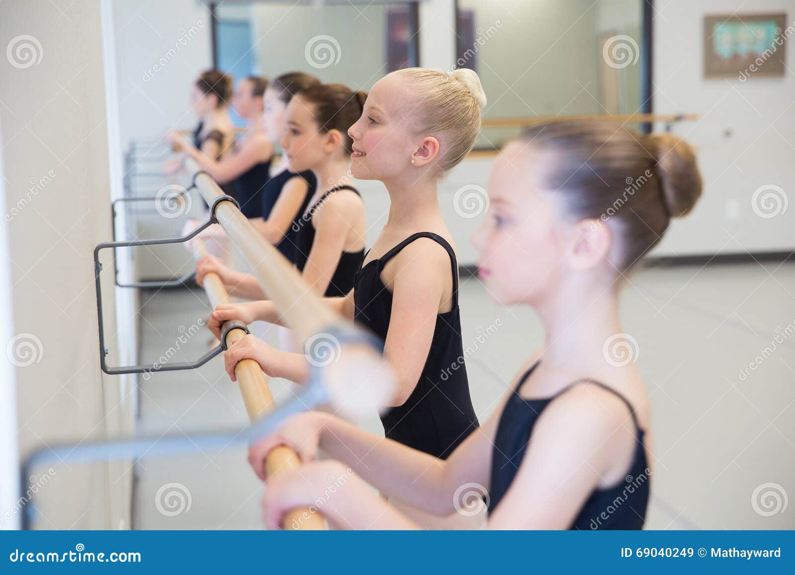 Ballet Class for children stock image. Image of performer - 69040249