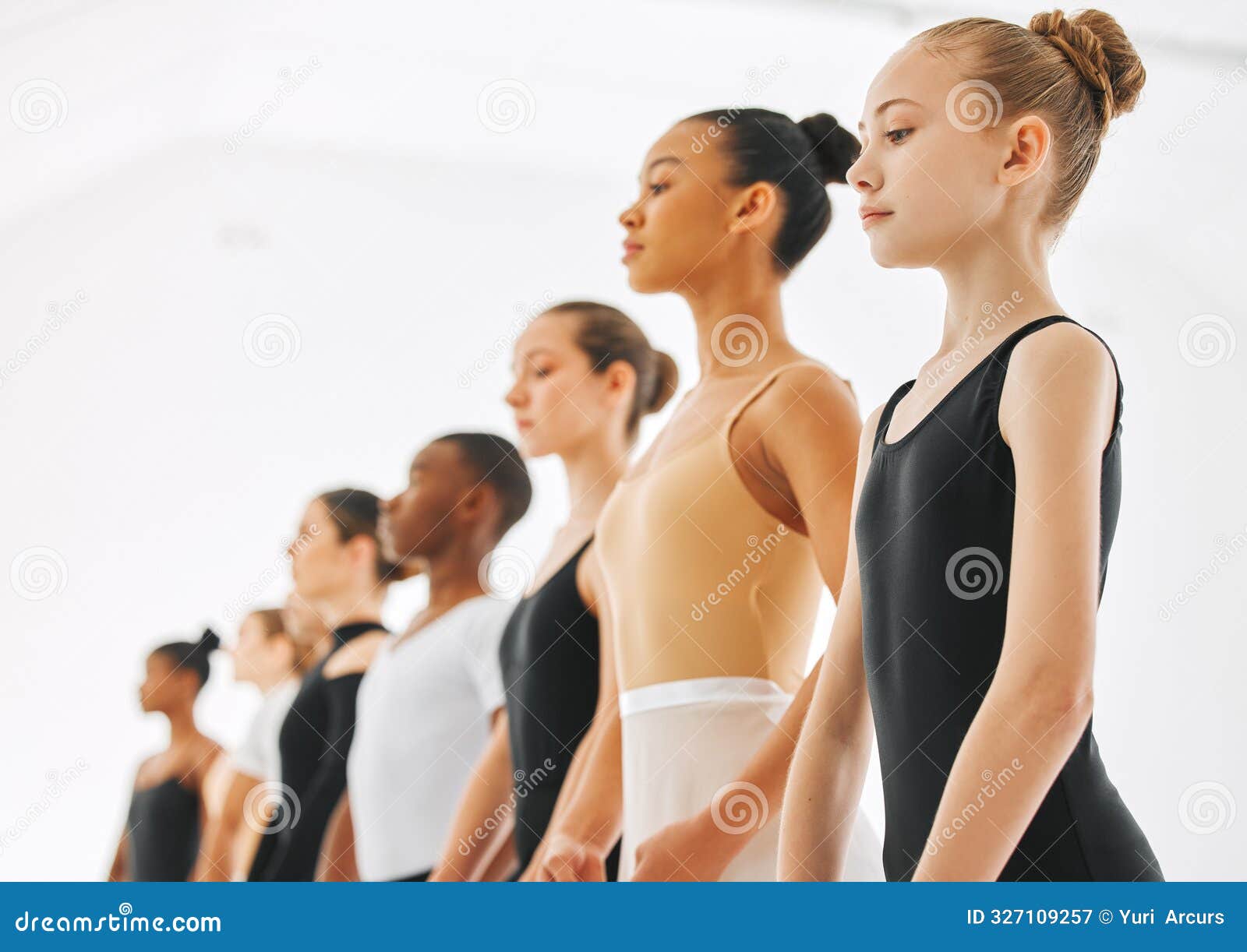 Ballet, Class and Group of People in Studio for Performance Art ...