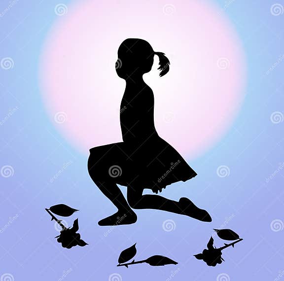 Ballet Curtsy 2 stock illustration. Illustration of curtsey - 4606358