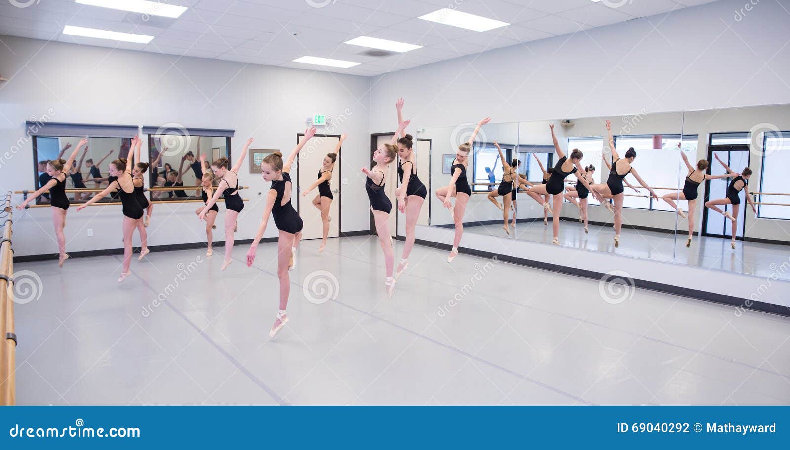 Ballet Dance Class stock photo. Image of healthy, classical - 69040292
