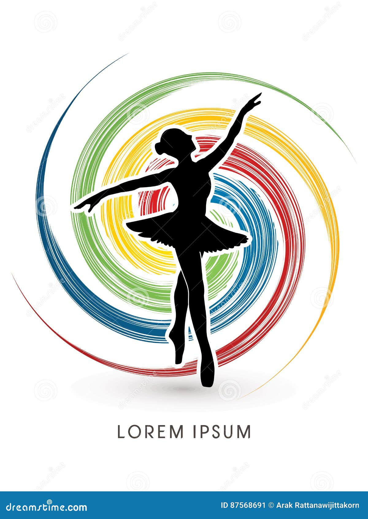 Ballet Dance Graphic Vector. Stock Vector - Illustration of human ...