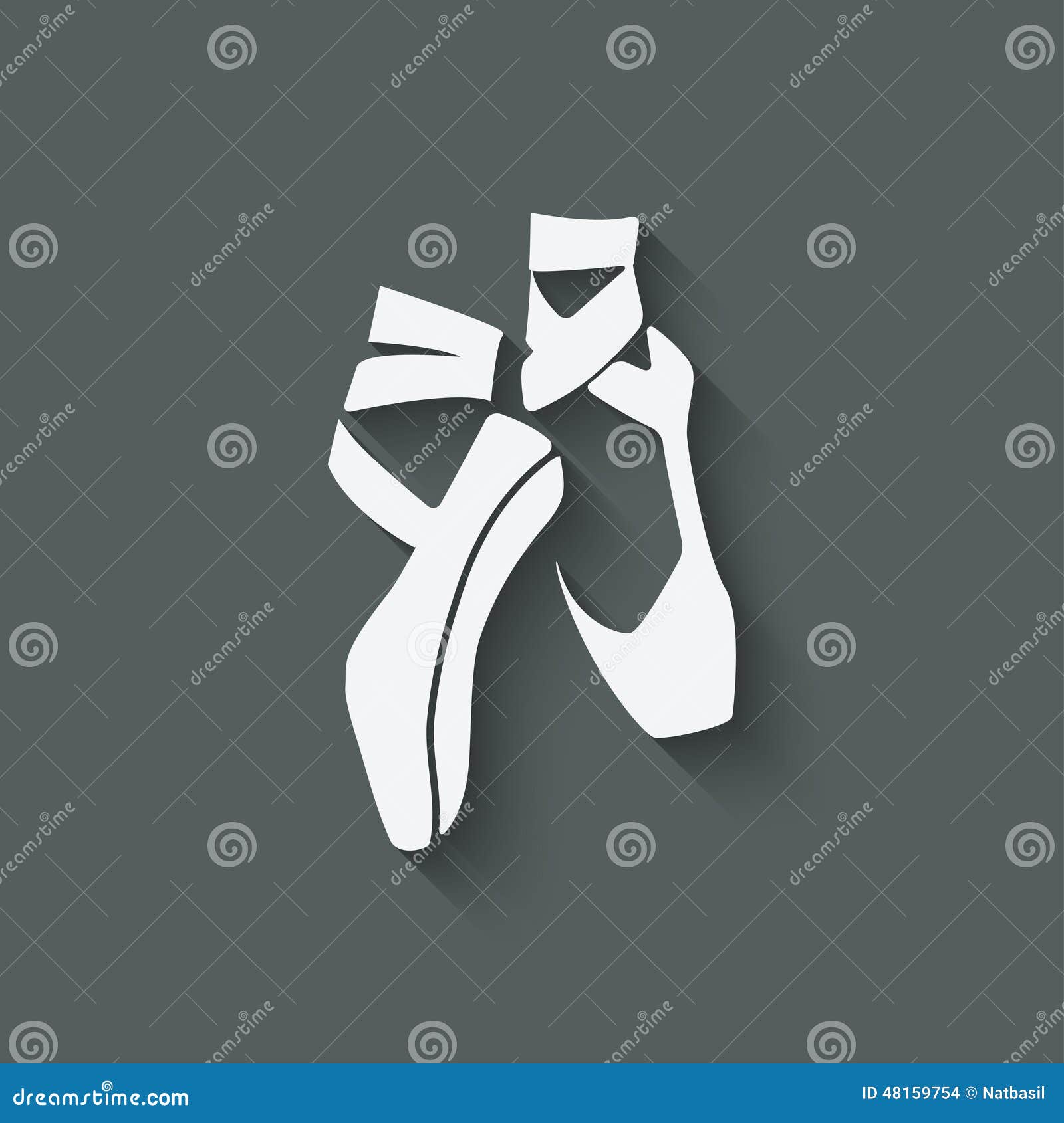 Ballet Dance Studio Symbol Stock Vector - Image: 48159754