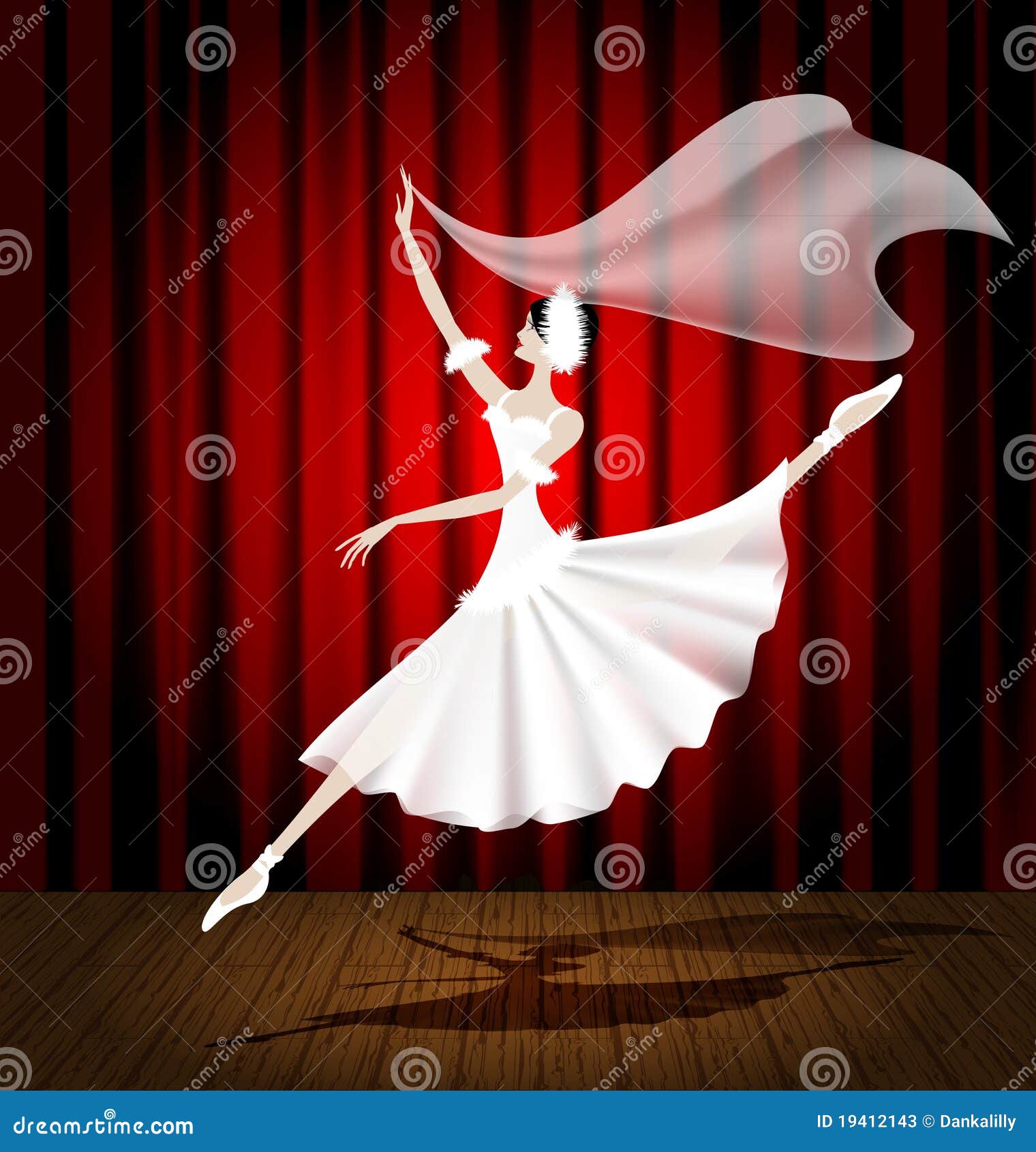 Curtain Dancing Stock Illustrations – 167 Curtain Dancing Stock ...