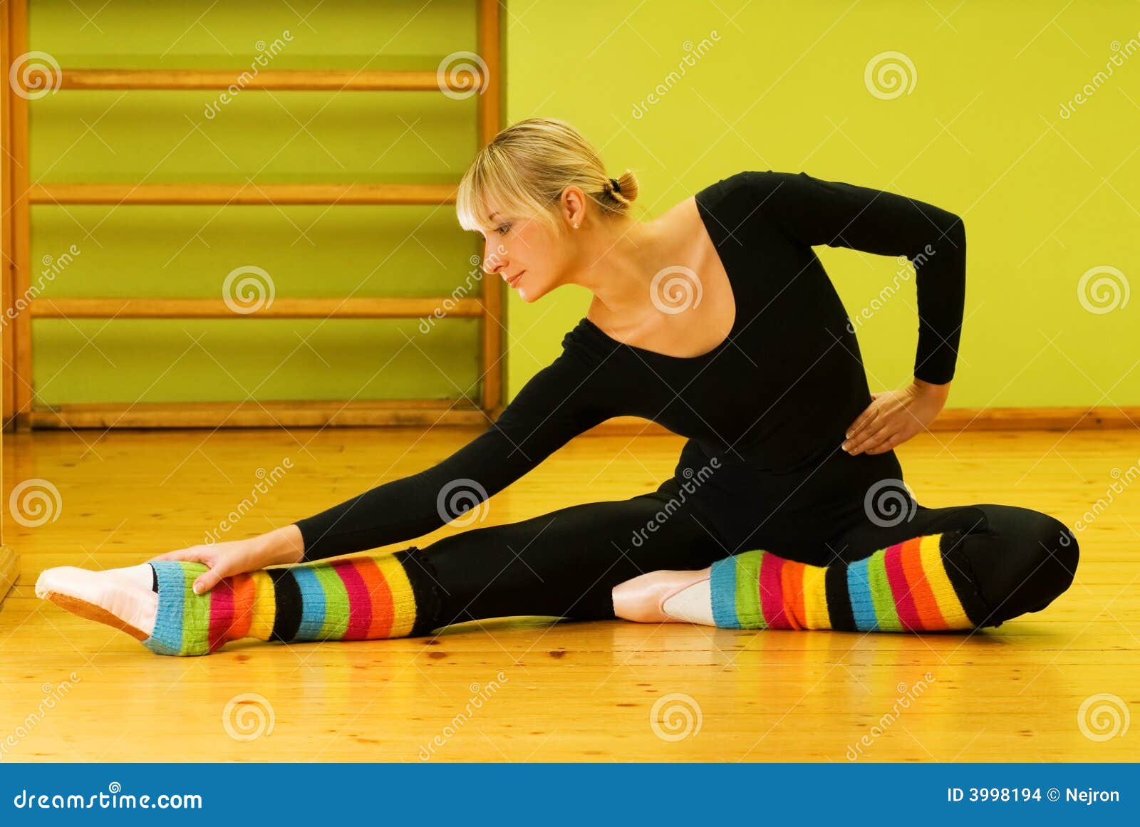 Ballet dancer stock photo. Image of ballerina, pointers - 3998194