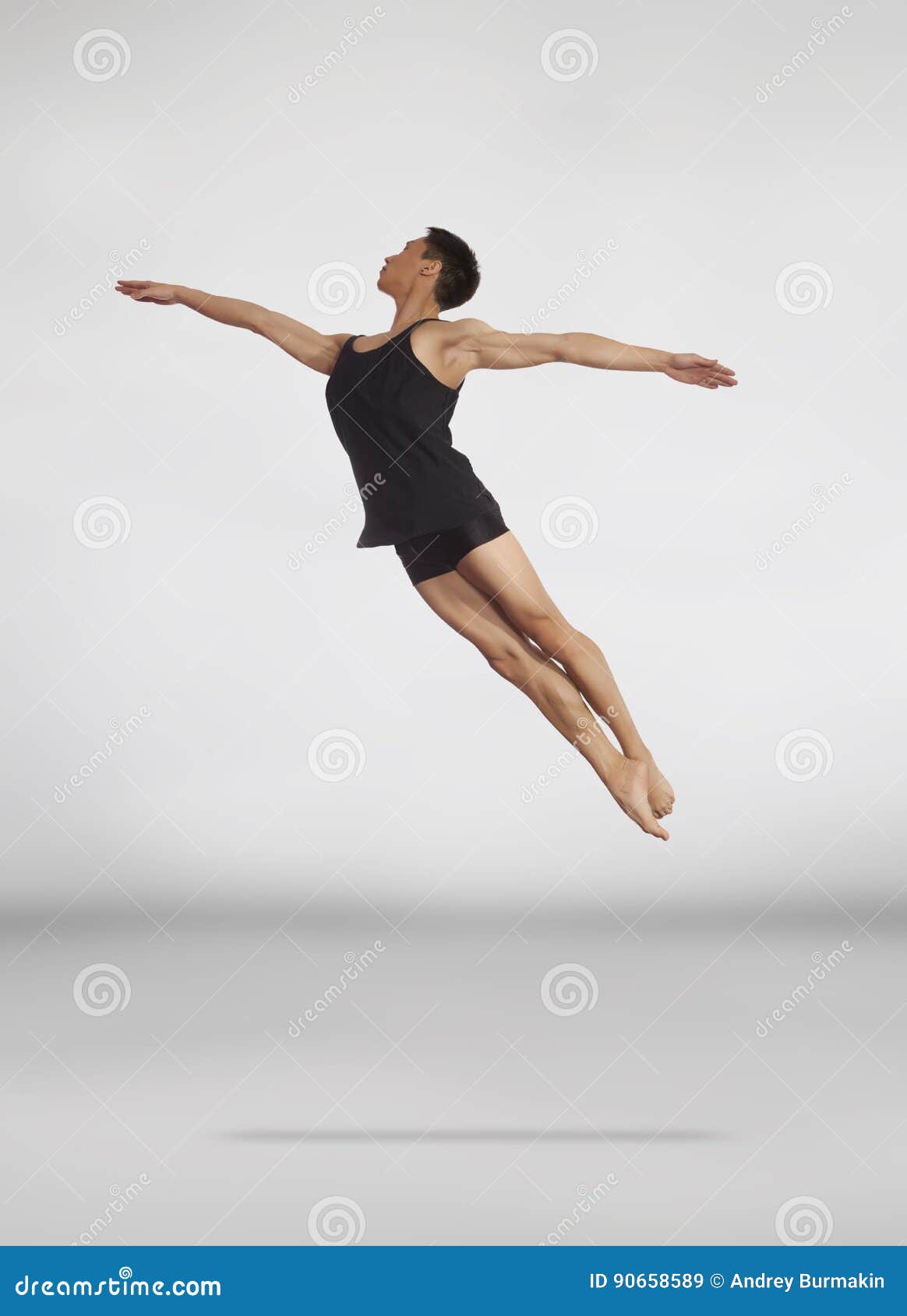 Ballet Dancer in Black Body Stock Image - Image of balerun, expressive ...