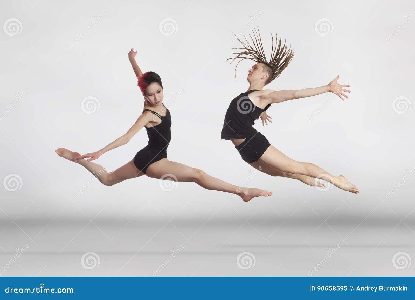 Ballet Dancer in Black Body Stock Image - Image of flexible, grace ...