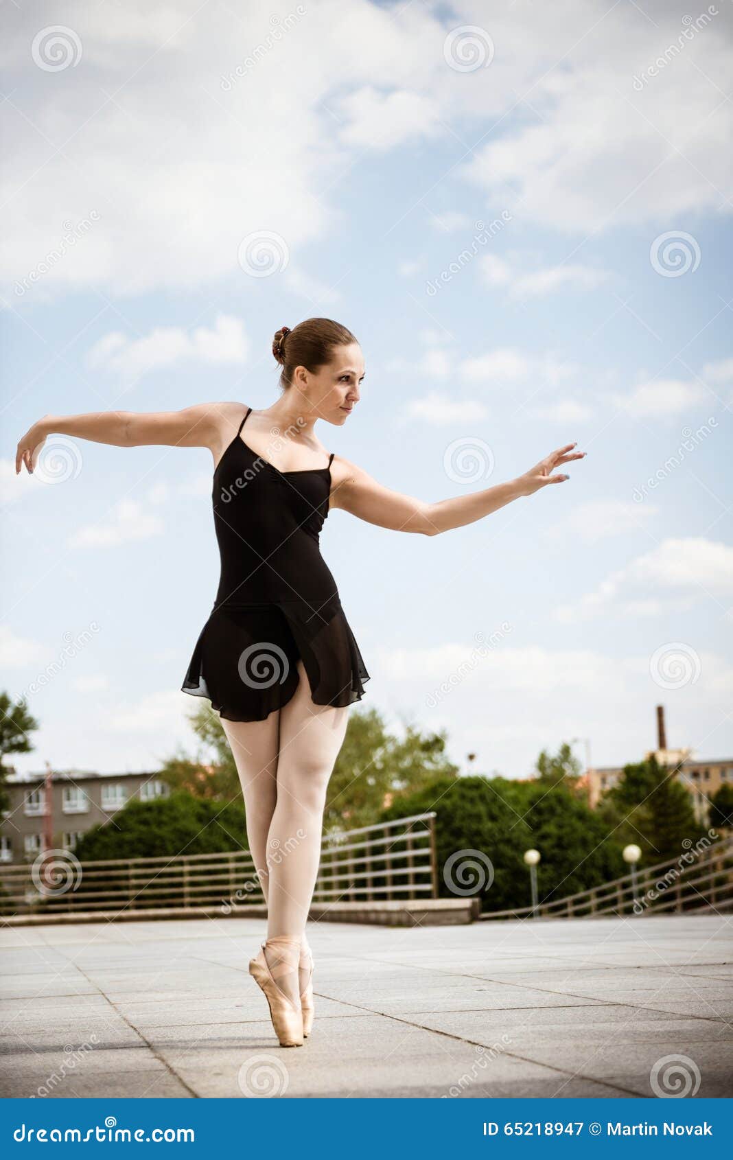 Ballet Dancer Dancing Outdoor Stock Image - Image of female, ballerina ...