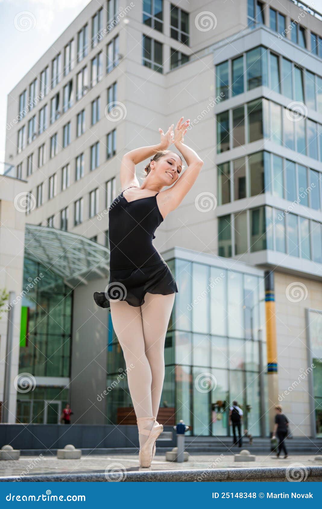Ballet Dancer Dancing on Street Stock Photo - Image of girl, ballet ...