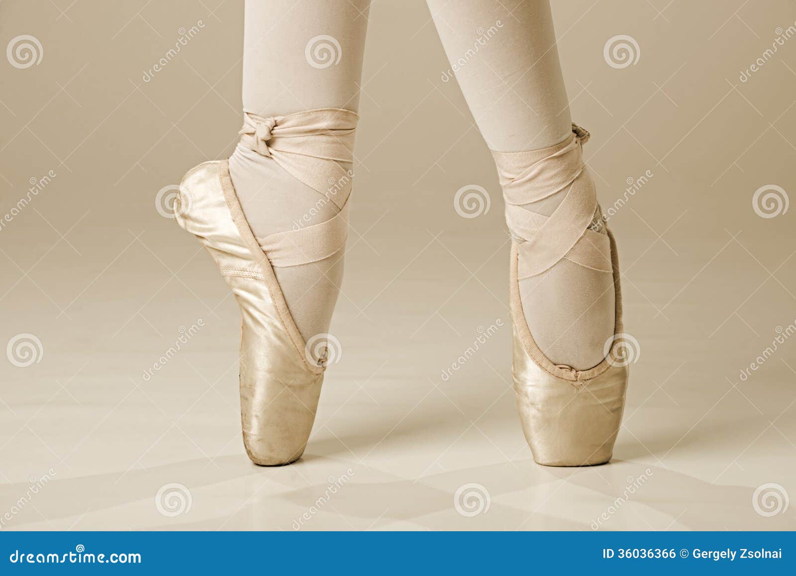 Ballet dancer feet - gold stock photo. Image of girl - 36036366