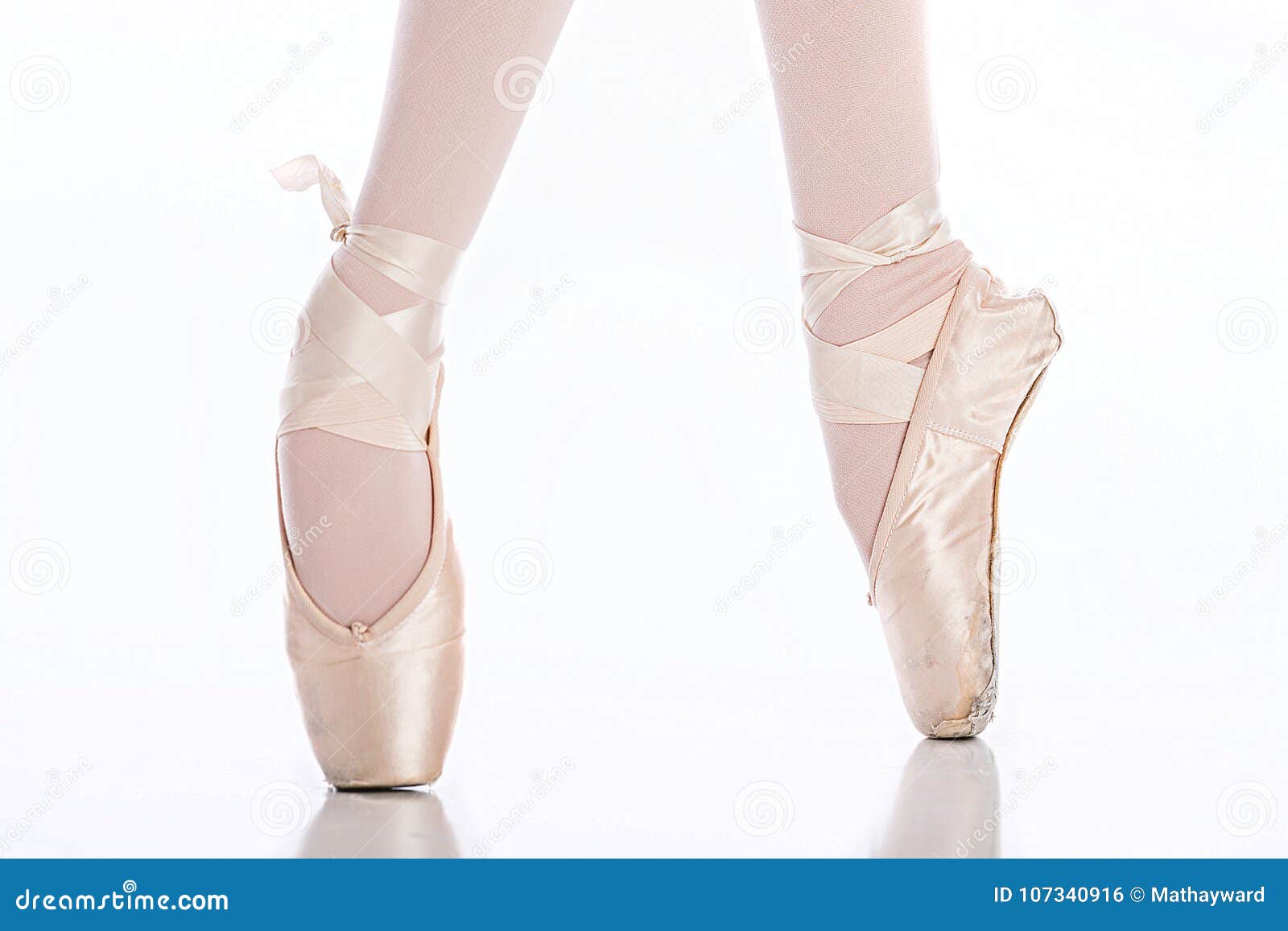 Ballet Dancer Feet on Pointe Stock Photo - Image of strength, learning ...