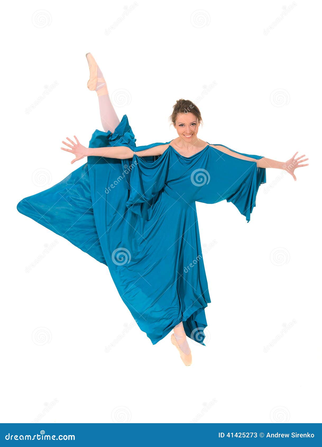 Ballet dancer stock image. Image of flying, action, ballerina - 41425273
