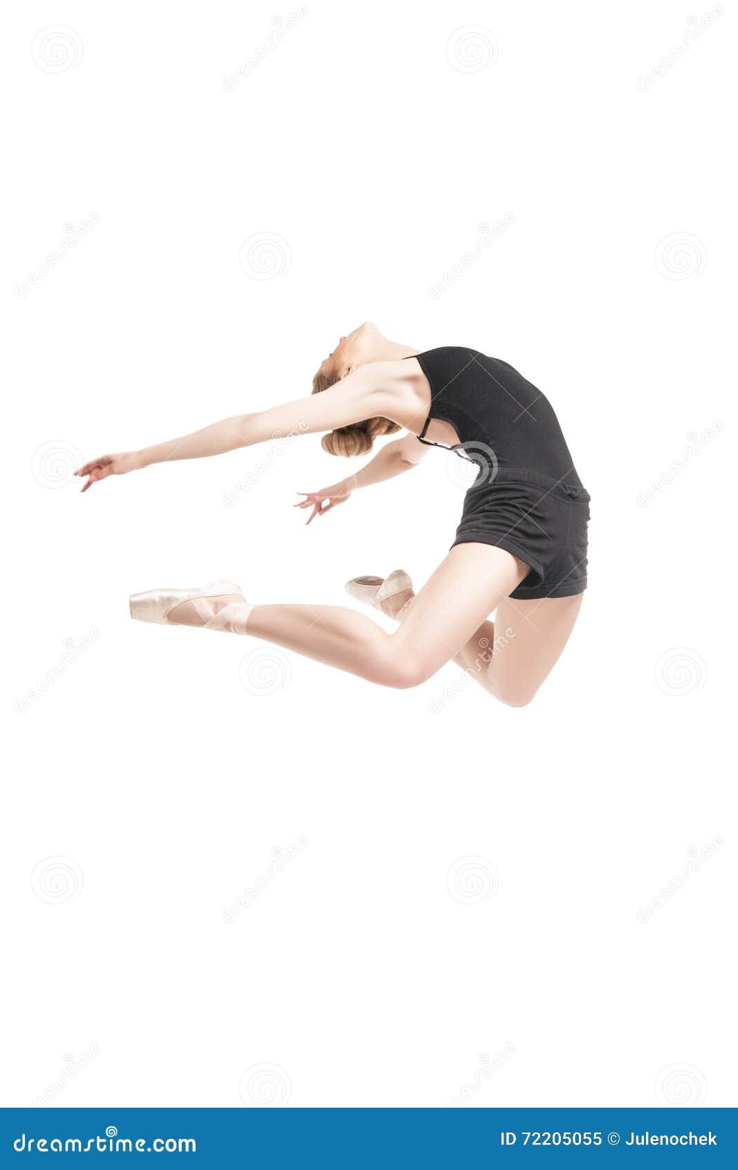 Ballet Dancer Jumping in Bend Stock Image - Image of sportswoman ...